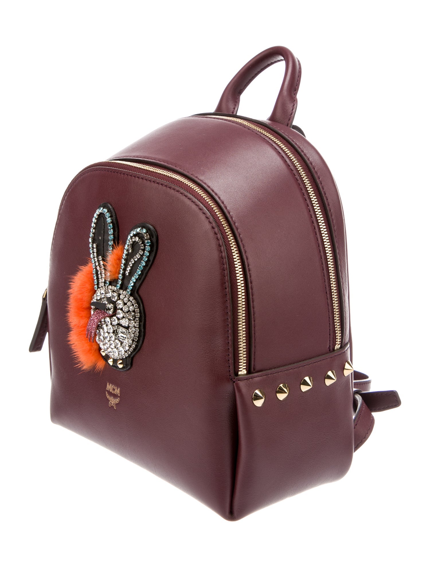 MCM Studded Leather Backpack - Backpacks, Handbags | The RealReal