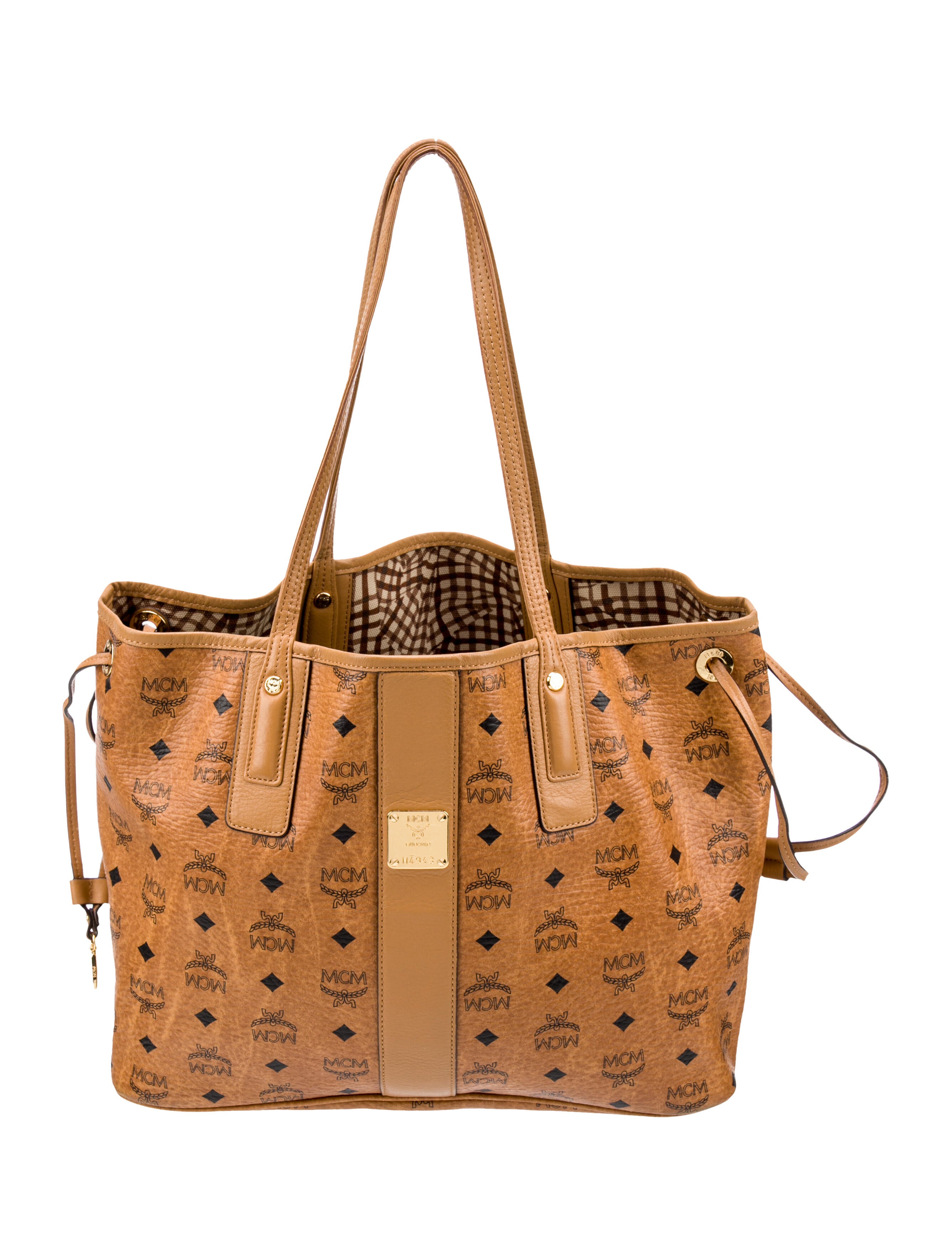 MCM Logo Printed Tote Bag - Brown Totes, Handbags - W3053282 | The RealReal