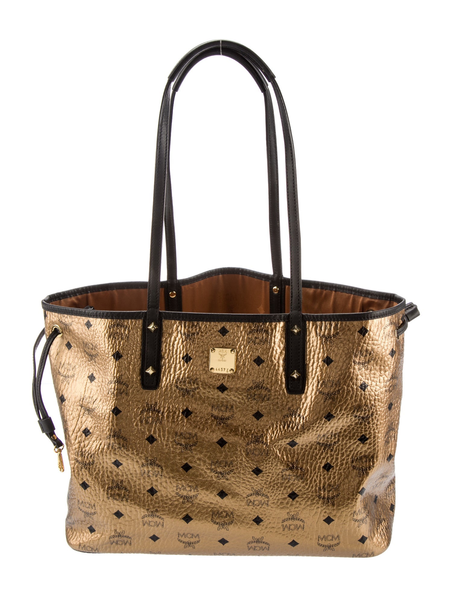 MCM Visetos Tote - Gold Totes, Handbags - W3053586 | The RealReal