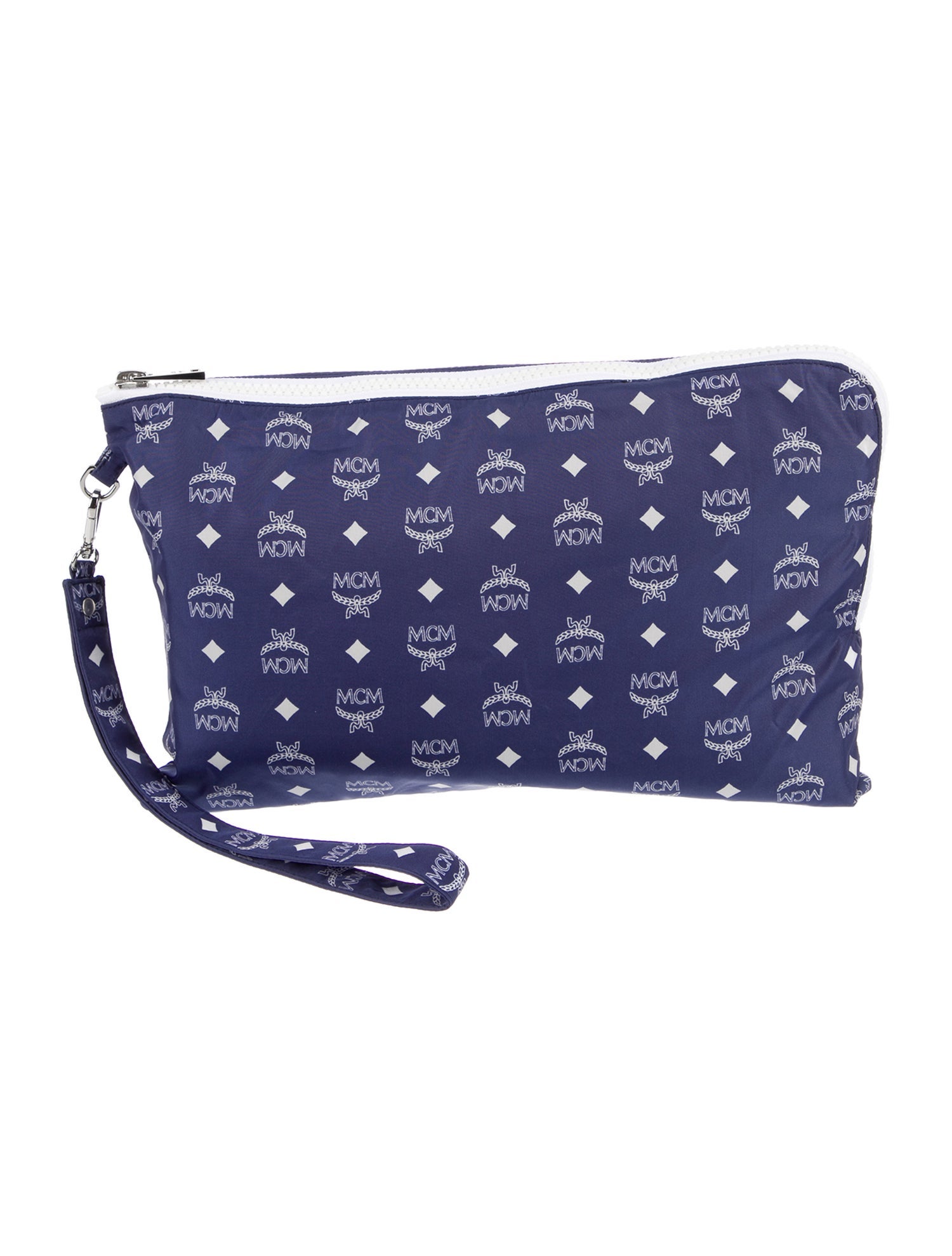 MCM Nylon Visetos Clutch - Blue Clutches, Handbags - W3053612 | The ...