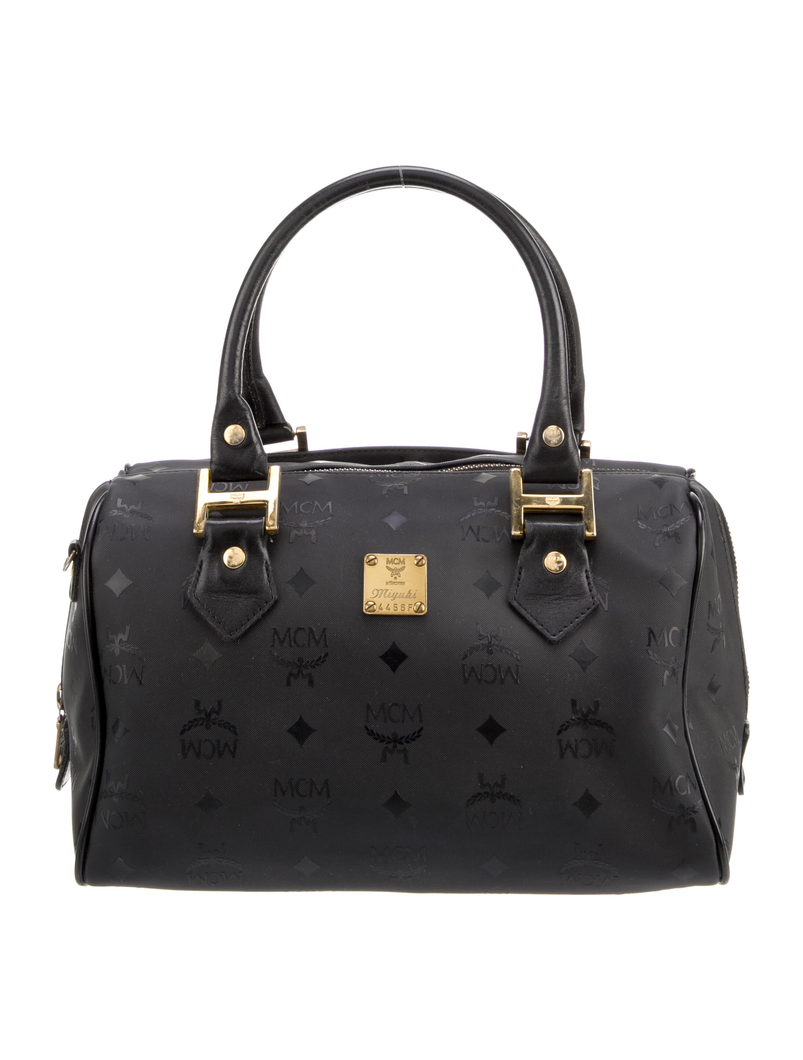 MCM Visetos PVC Handle Bag - Black Handle Bags, Handbags - W3053733 ...