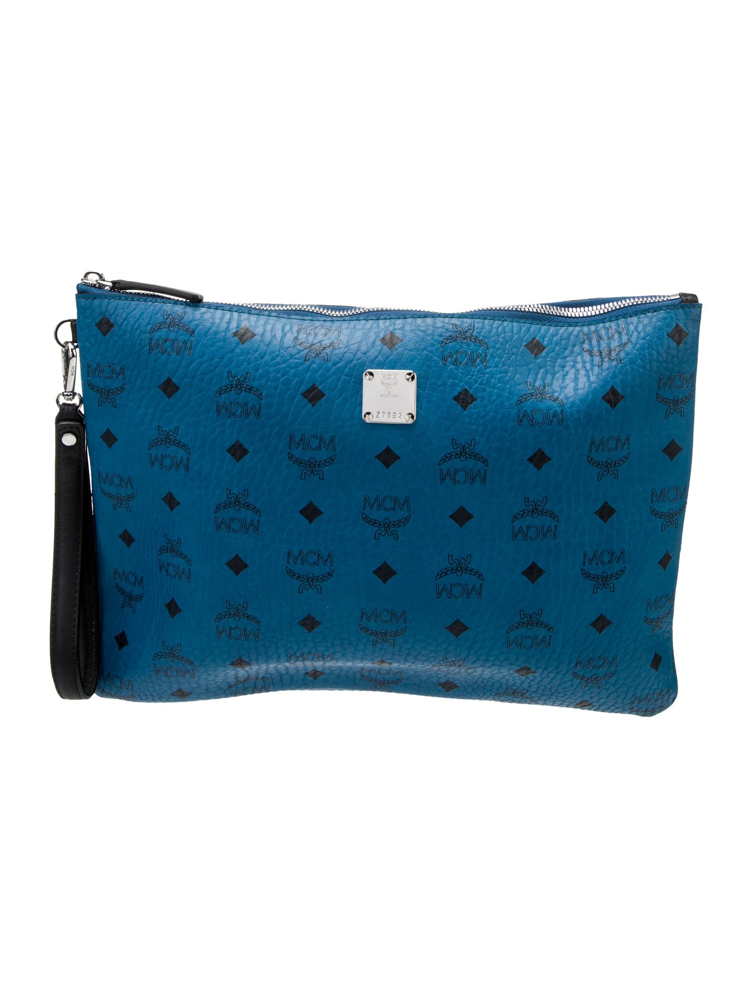 MCM Vistos Clutch Bag - Blue Clutches, Handbags - W3054444 | The RealReal