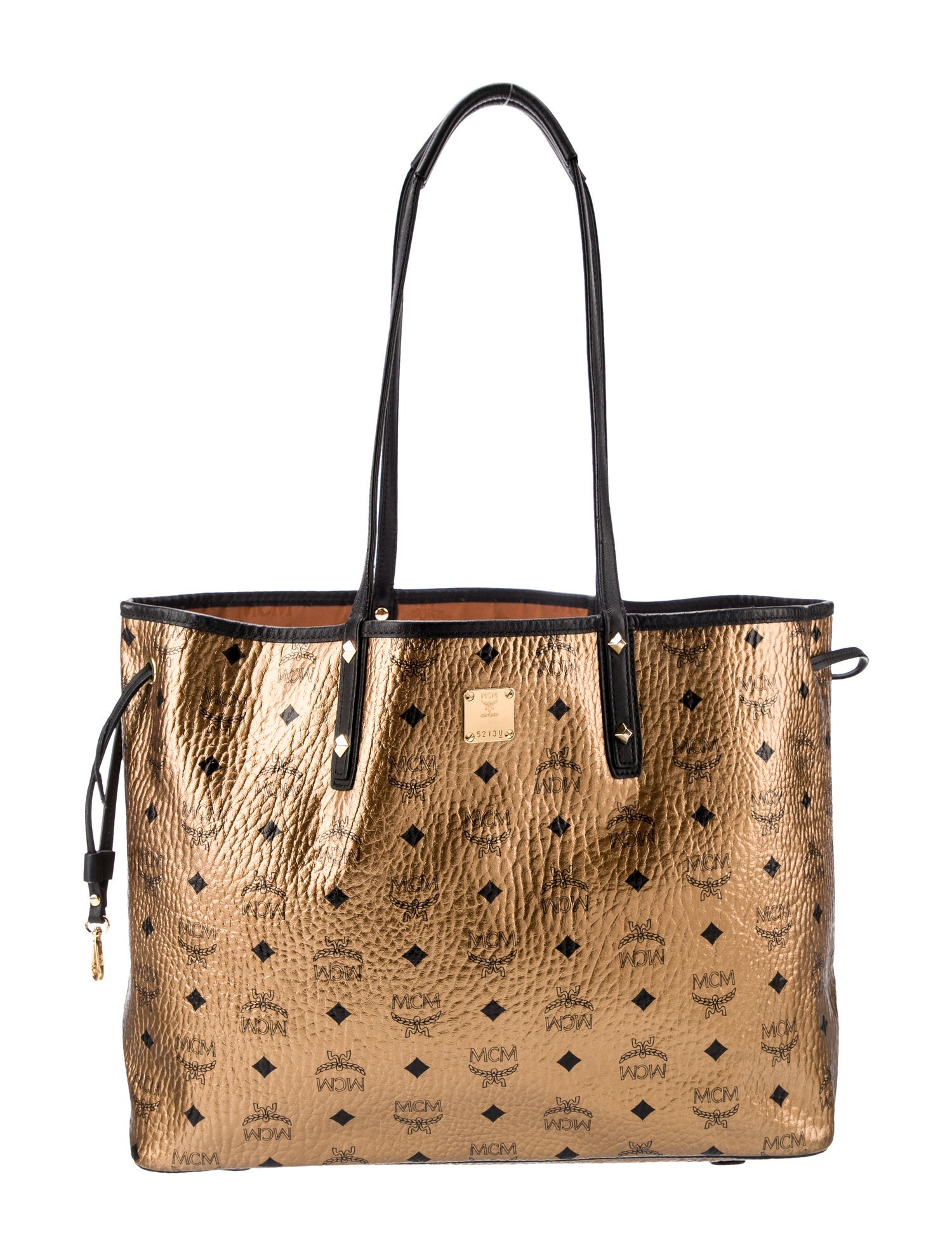 MCM Visetos Tote Bag - Gold Totes, Handbags - W3055158 | The RealReal