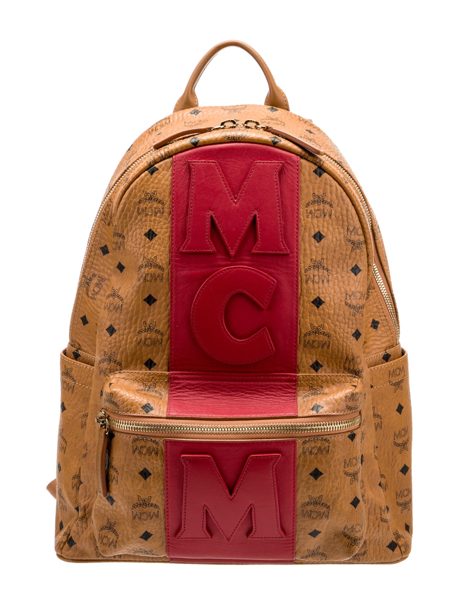 MCM Stark Visetos Backpack - Pink Backpacks, Handbags - W3054750 | The ...