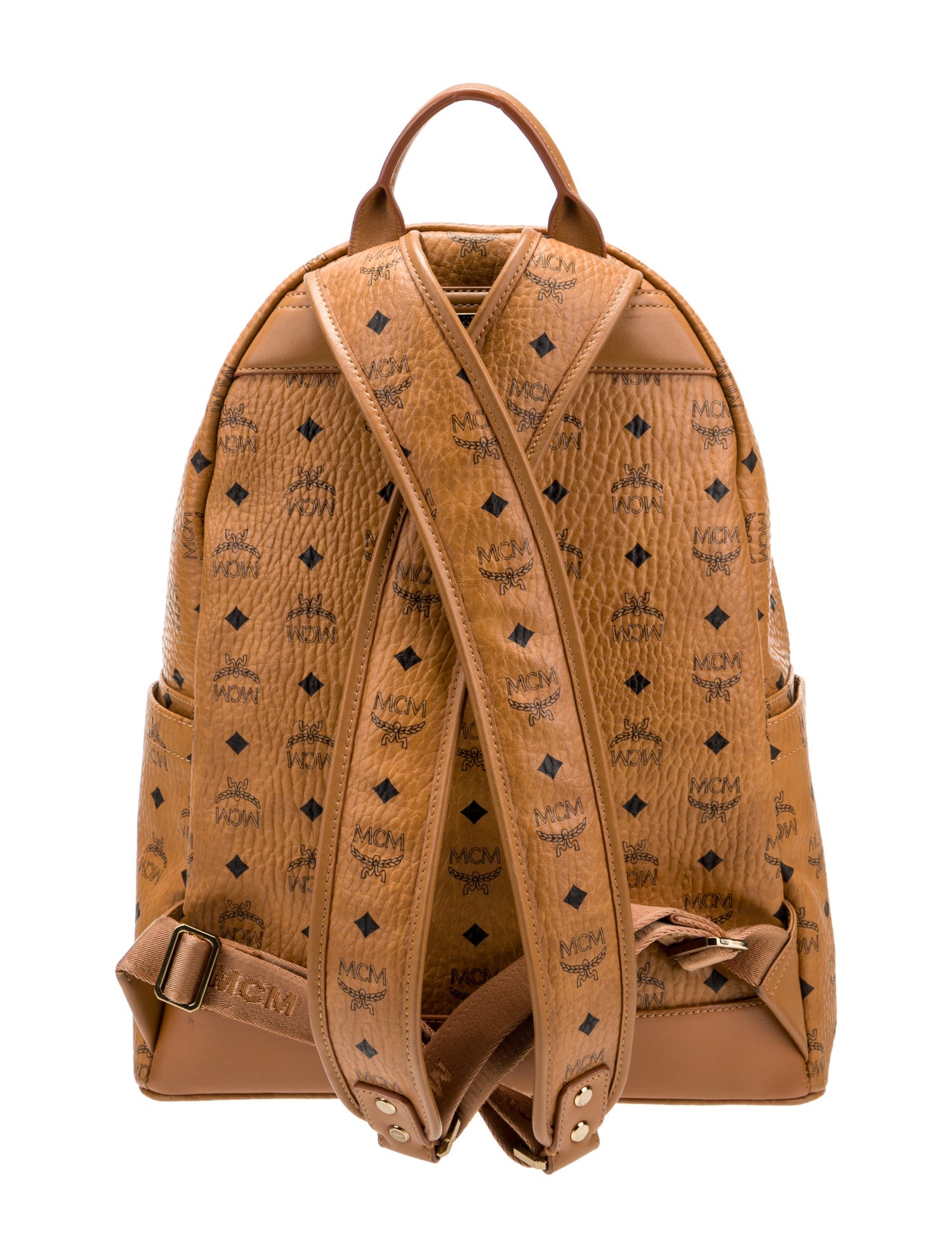 MCM Stark Visetos Backpack - Pink Backpacks, Handbags - W3054750 | The ...