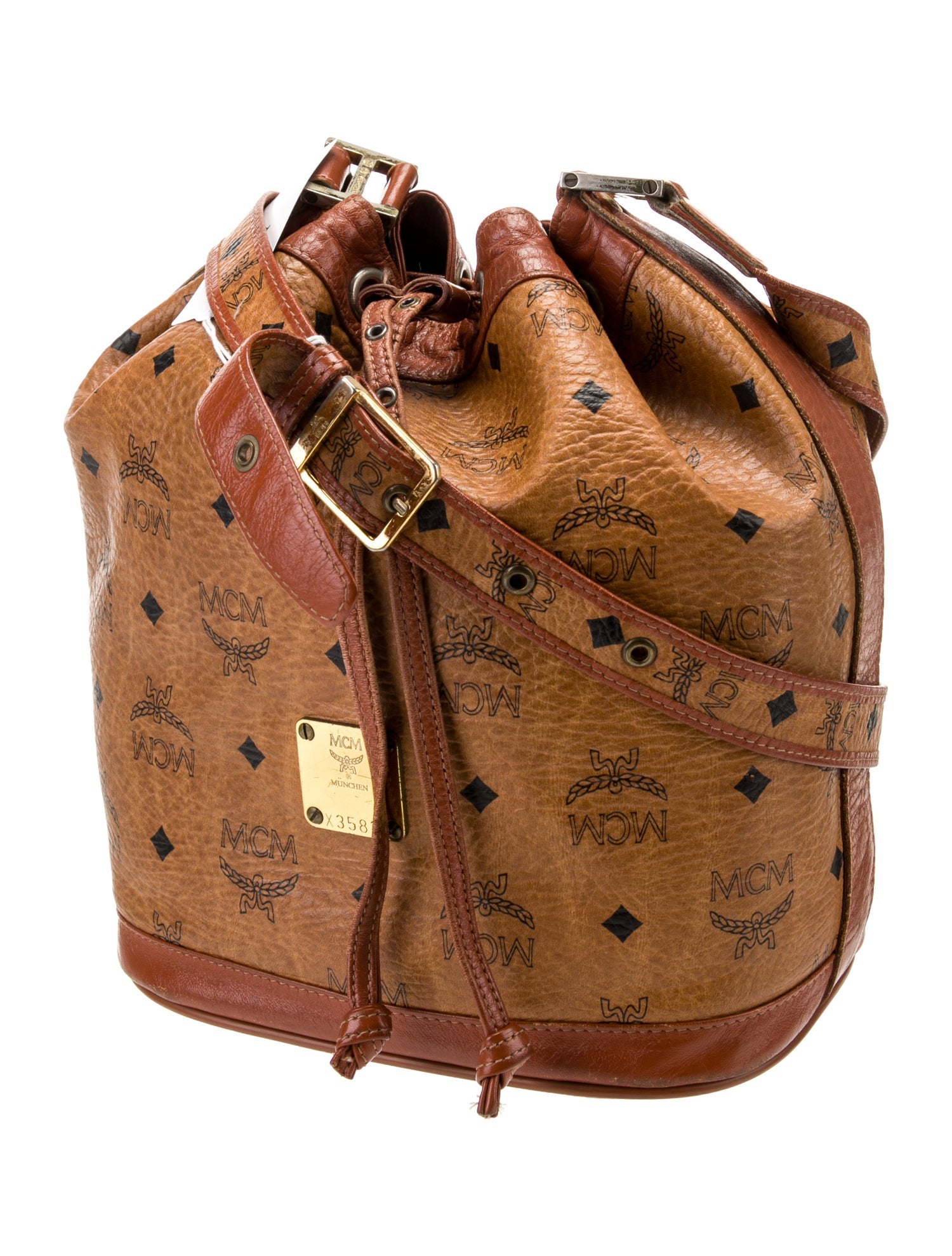 MCM MCM - Brown Bucket Bags, Handbags - W3055343 | The RealReal