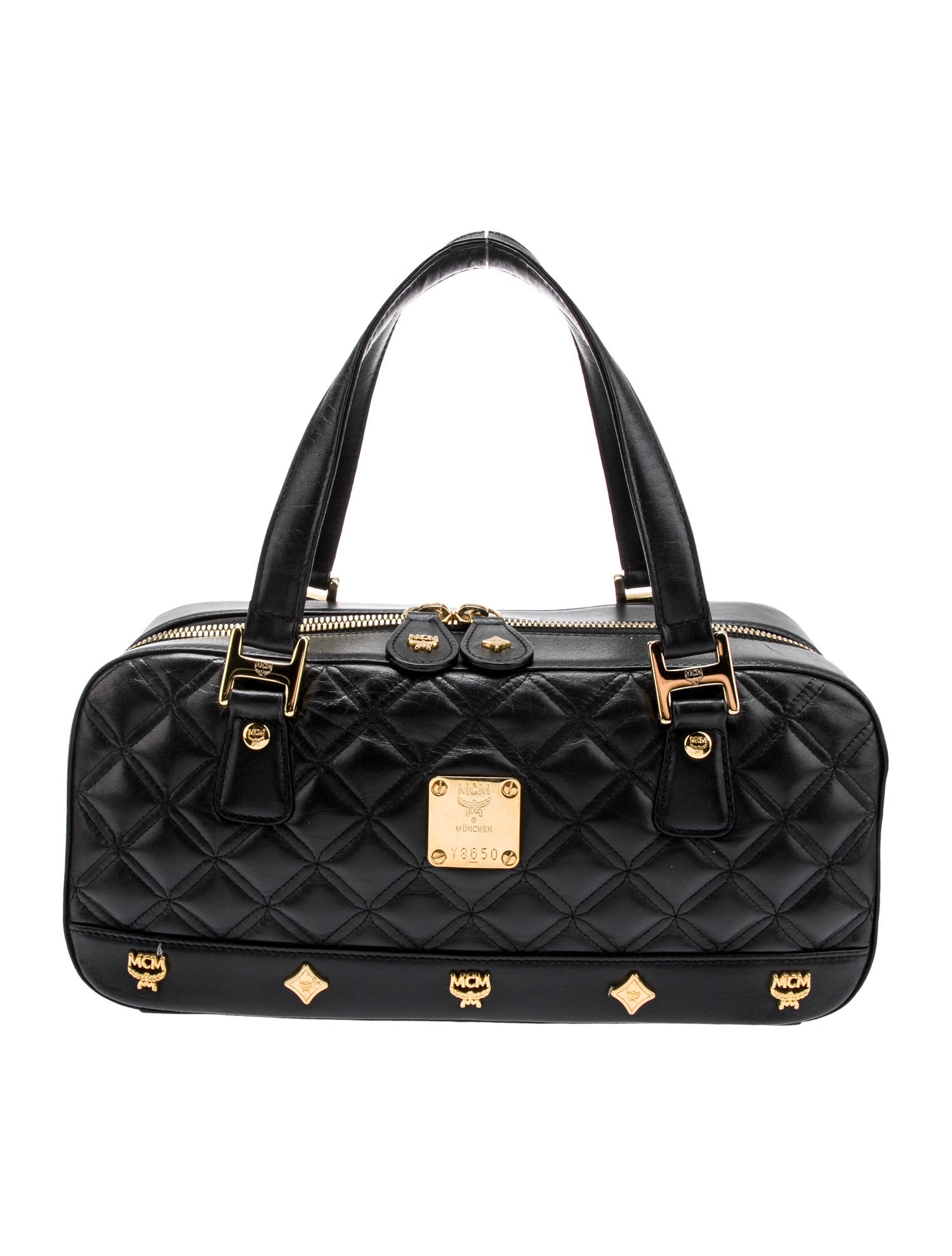 MCM Quilted Leather Handle Bag - Black Handle Bags, Handbags - W3055895 ...