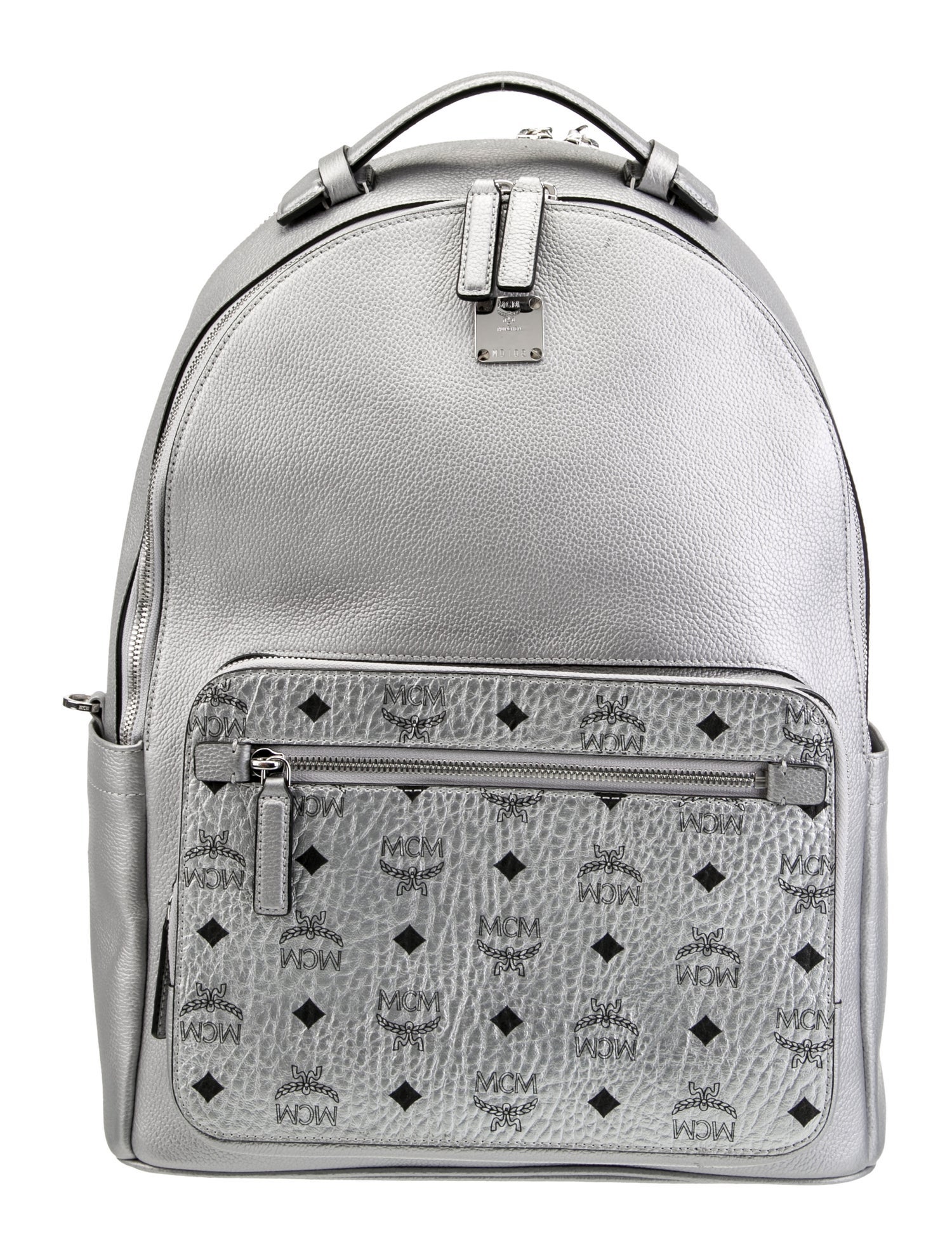 MCM Visetos Printed Backpack - Silver Backpacks, Bags - W3056271 | The ...