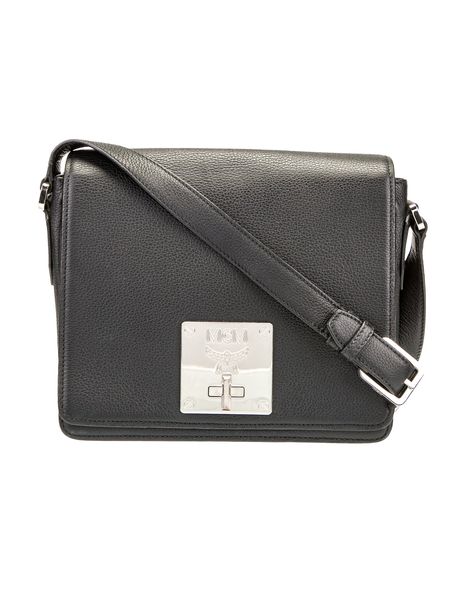 MCM Solid Leather Crossbody Bag - Black Crossbody Bags, Handbags ...