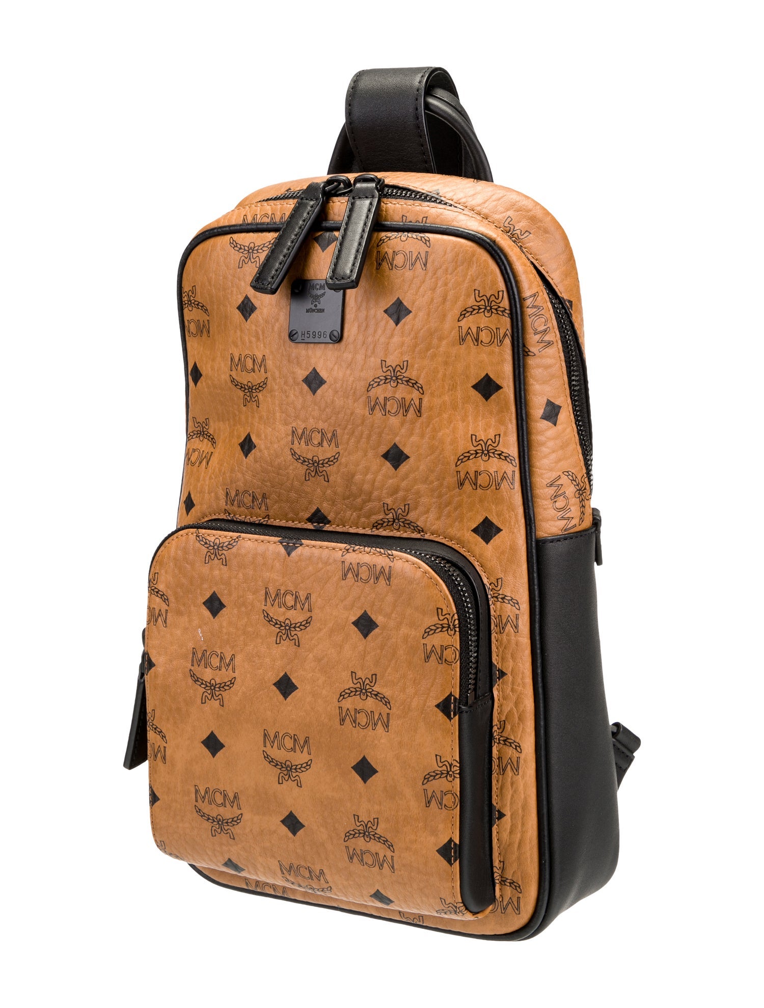 MCM Visetos Sling Backpack - Brown Backpacks, Bags - W3056455 | The ...