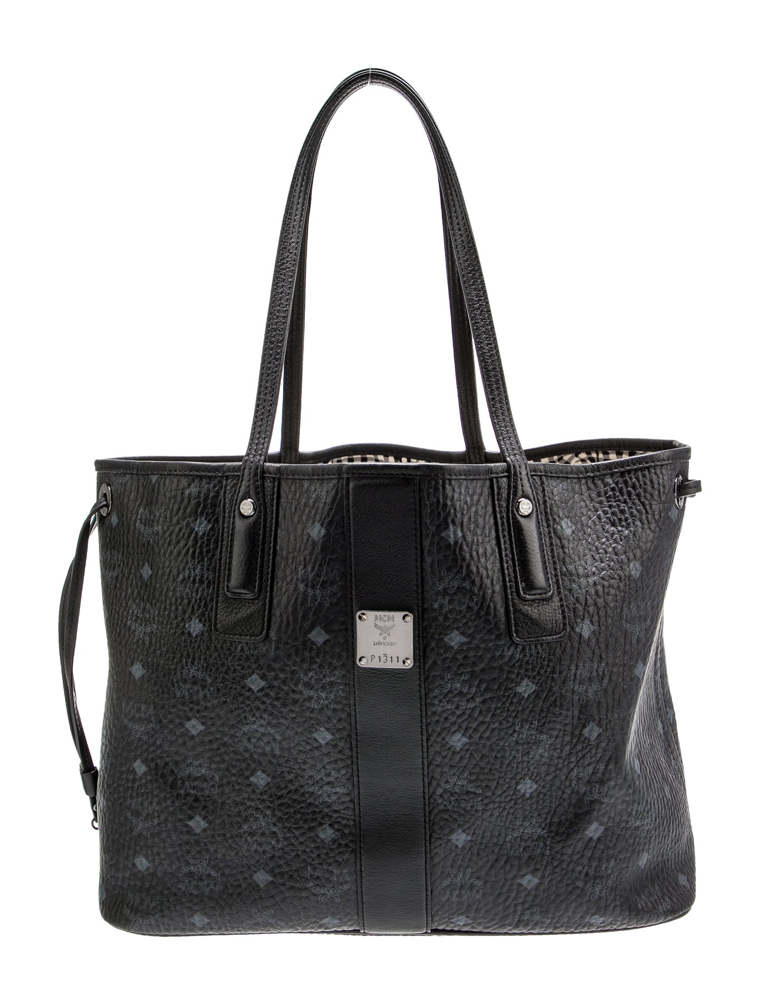 MCM Reversible Visetos Liz Tote - Black Totes, Handbags - W3056630 ...