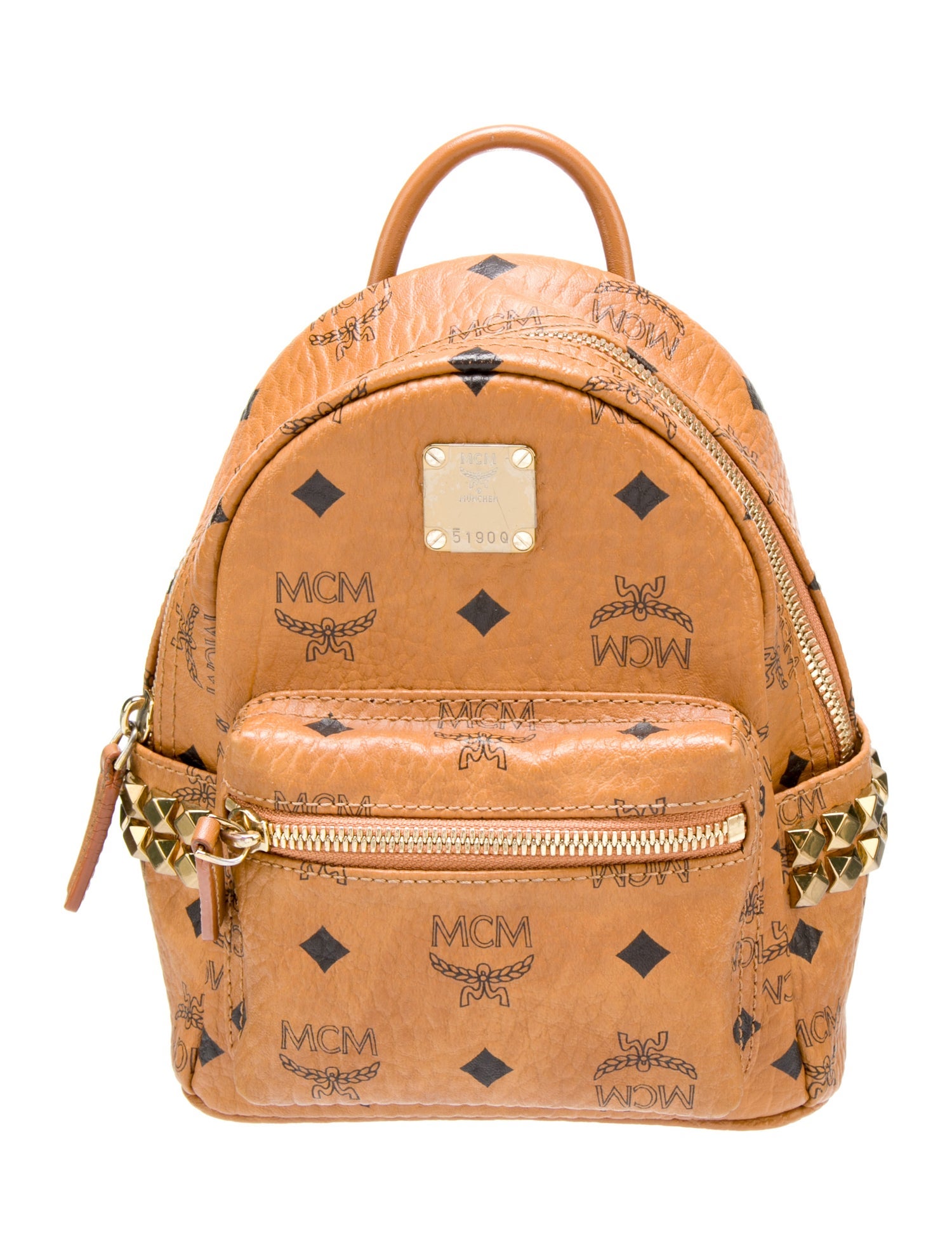 MCM Visetos Mini Backpack - Brown Backpacks, Handbags - W3057092 | The ...