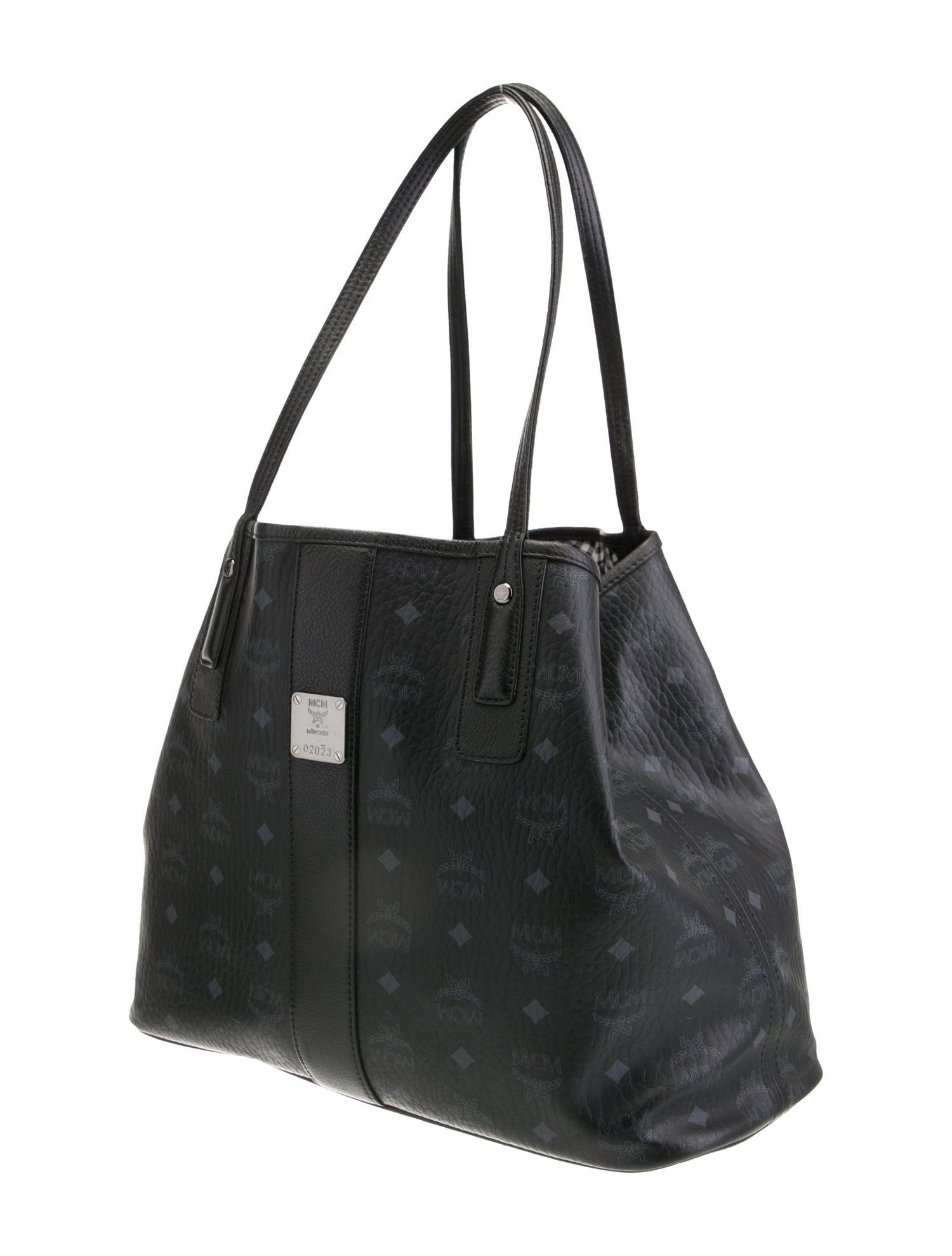 MCM Logo Print Coated Canvas Tote Bag - Totes, Handbags | The RealReal