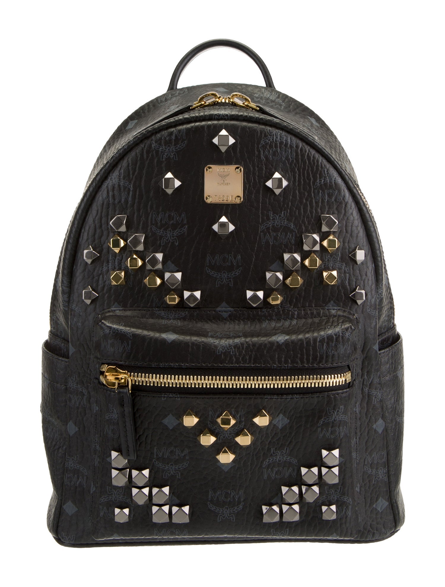 MCM Leather Backpack - Black Backpacks, Handbags - W3057794 | The RealReal