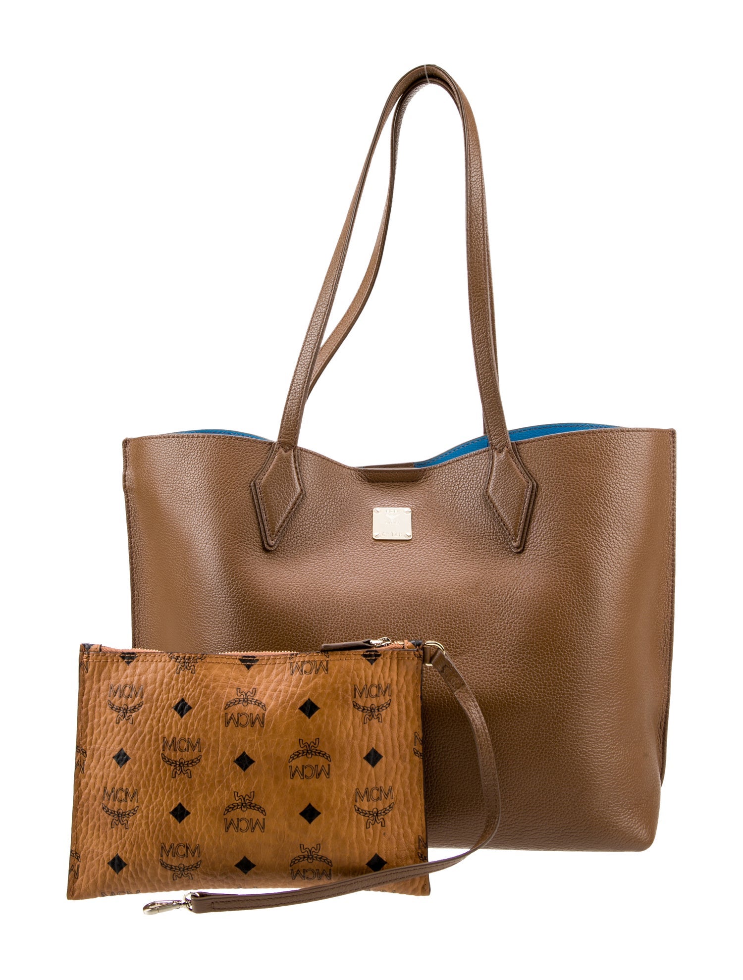 MCM Leather Tote - Brown Totes, Handbags - W3057932 | The RealReal