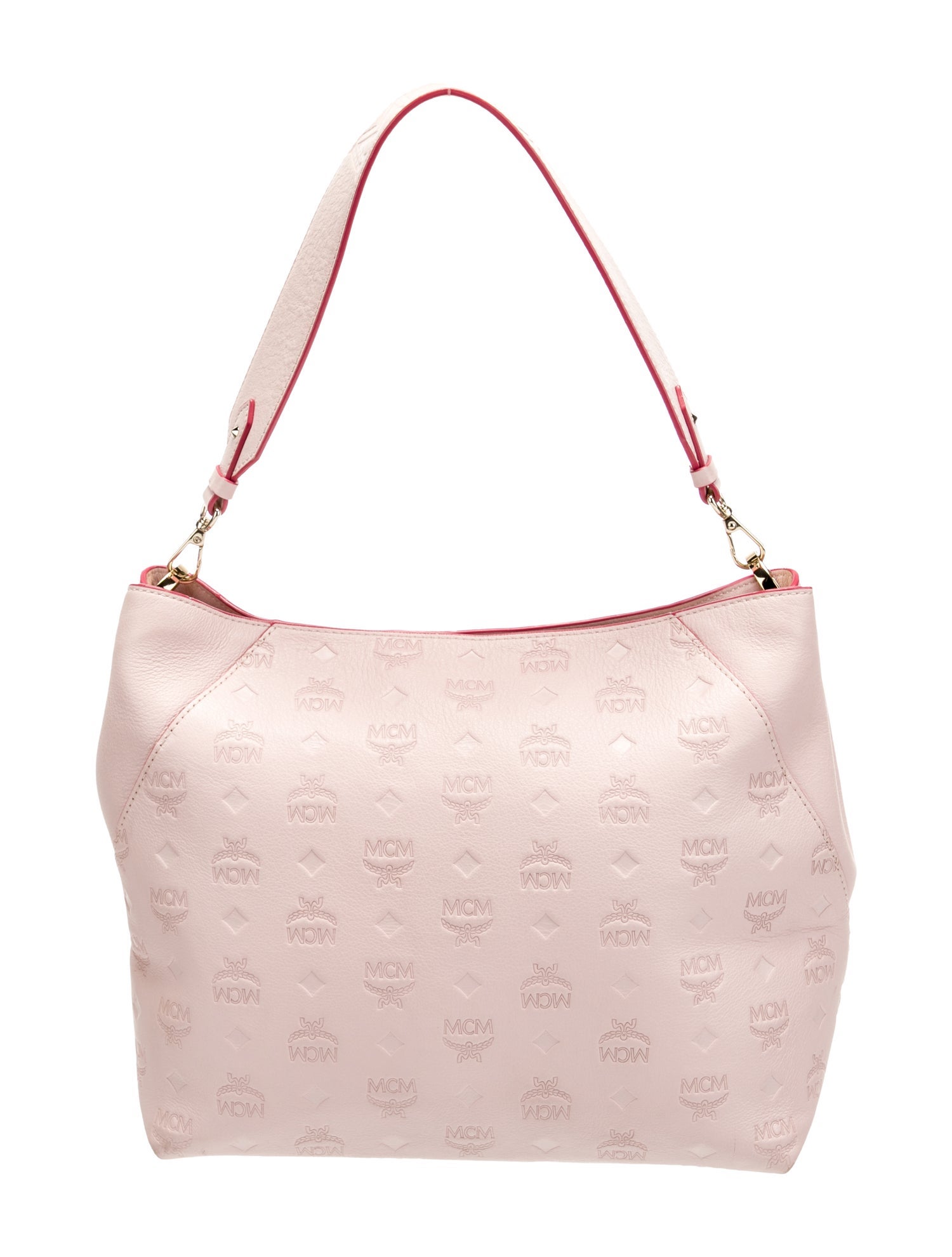 MCM Leather Shoulder Bag - Pink Shoulder Bags, Handbags - W3058180 ...