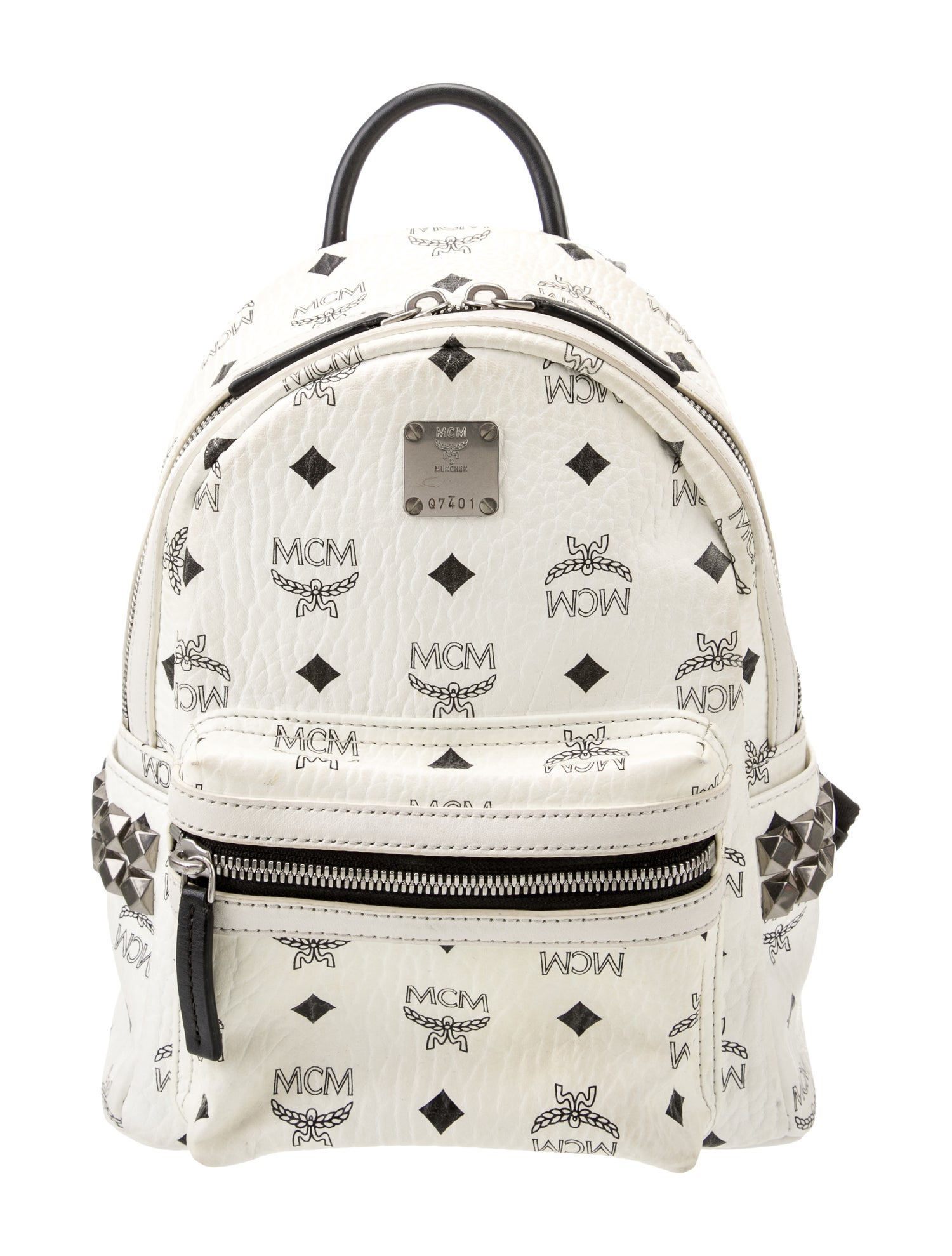 MCM Leather Backpack - White Backpacks, Handbags - W3058299 | The RealReal