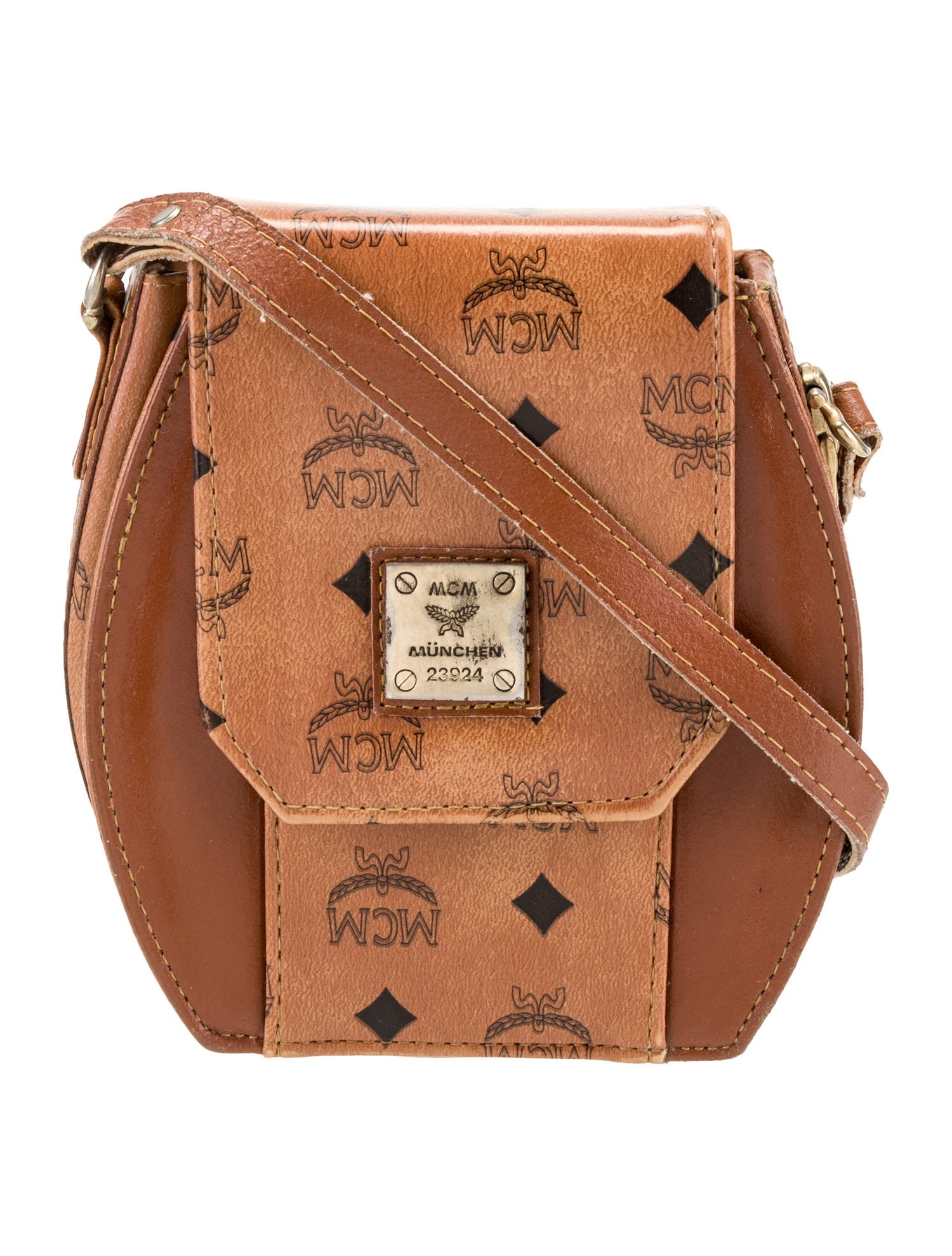 MCM Leather Crossbody Bag - Neutrals Crossbody Bags, Handbags ...