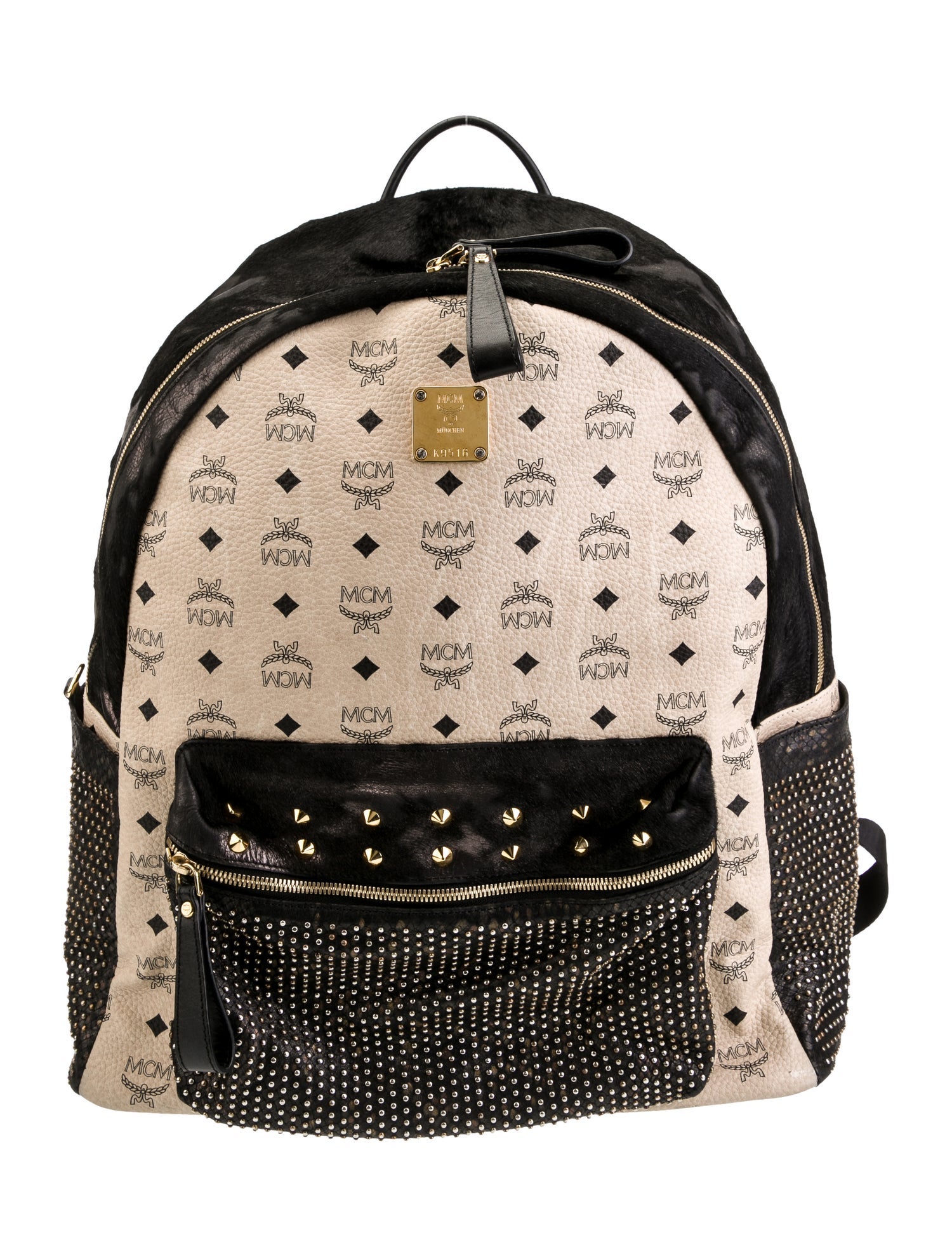 MCM Leather Backpack - Black Backpacks, Handbags - W3058524 | The RealReal