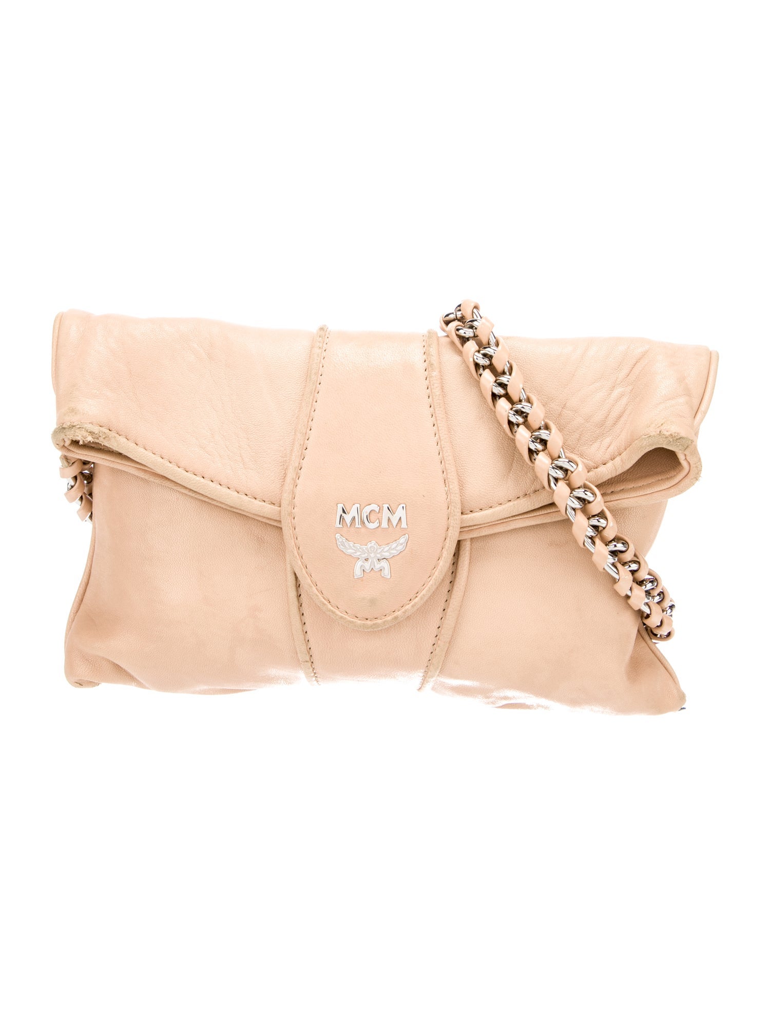 MCM Leather Clutch - Neutrals Crossbody Bags, Handbags - W3058793 | The ...