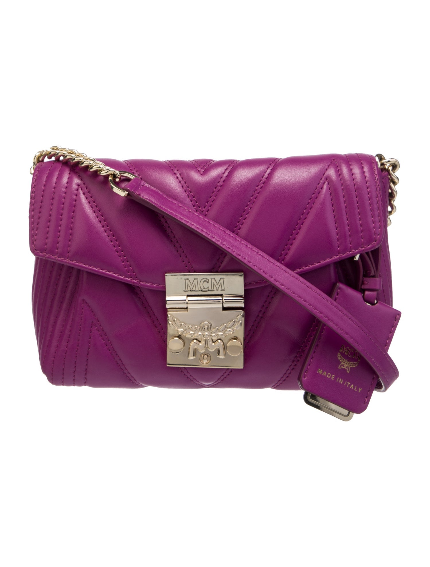 MCM Leather Crossbody Bag - Purple Crossbody Bags, Handbags - W3059105 ...