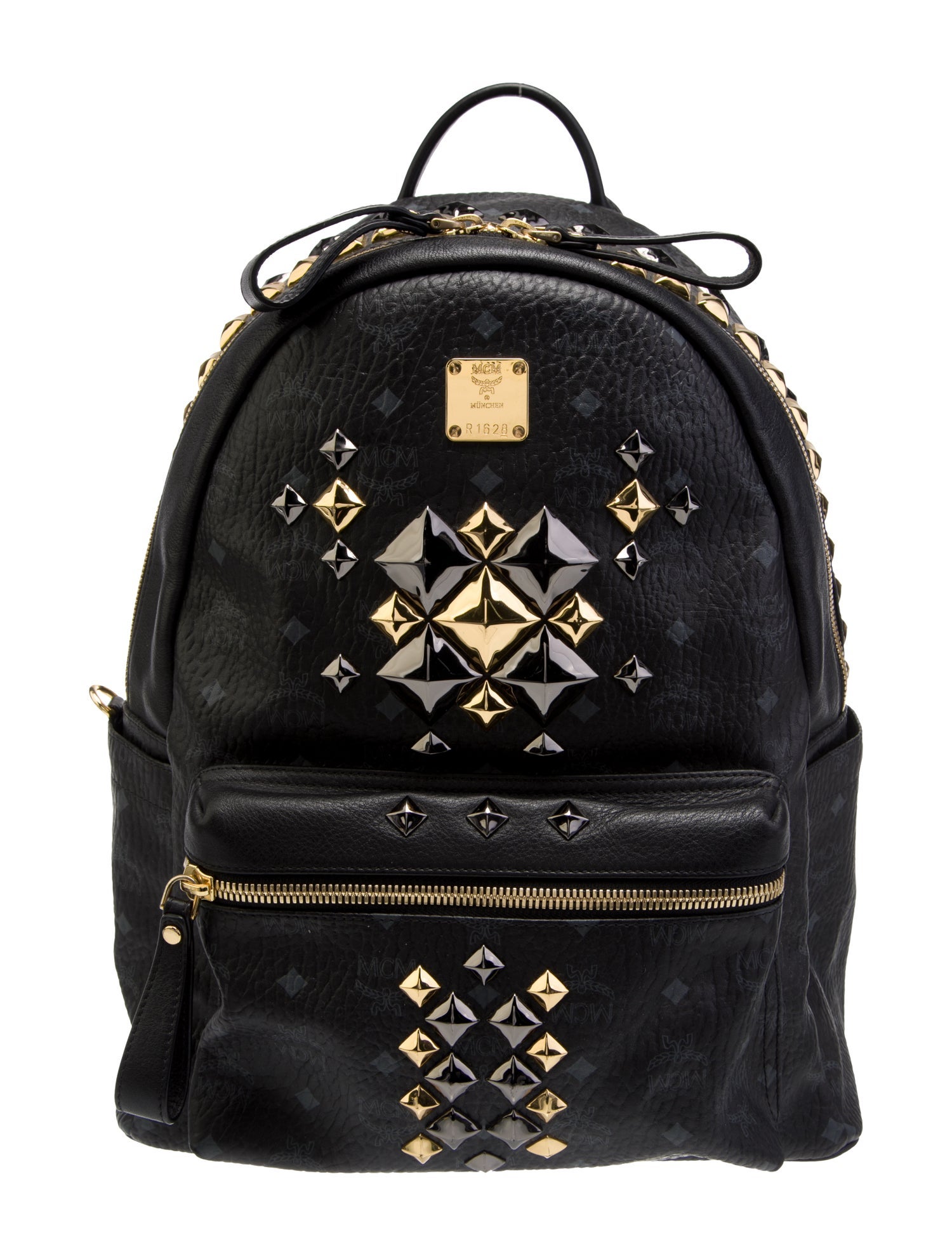 MCM Leather Backpack - Black Backpacks, Handbags - W3059466 | The RealReal