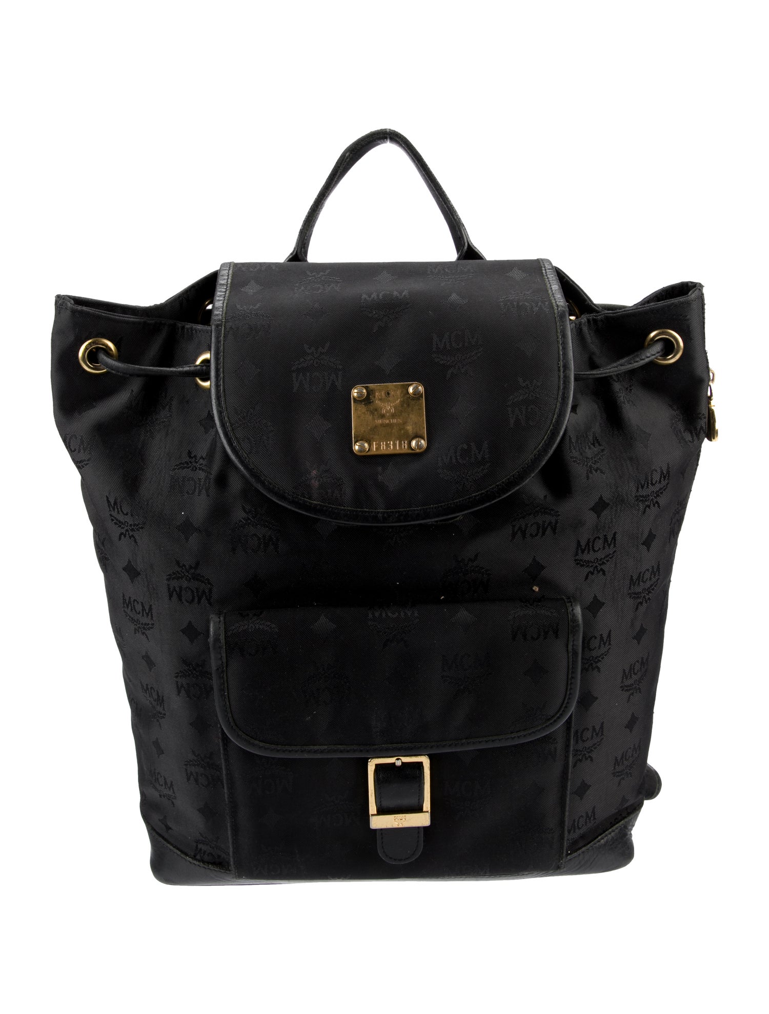 MCM Nylon Backpack - Black Backpacks, Handbags - W3060027 | The RealReal