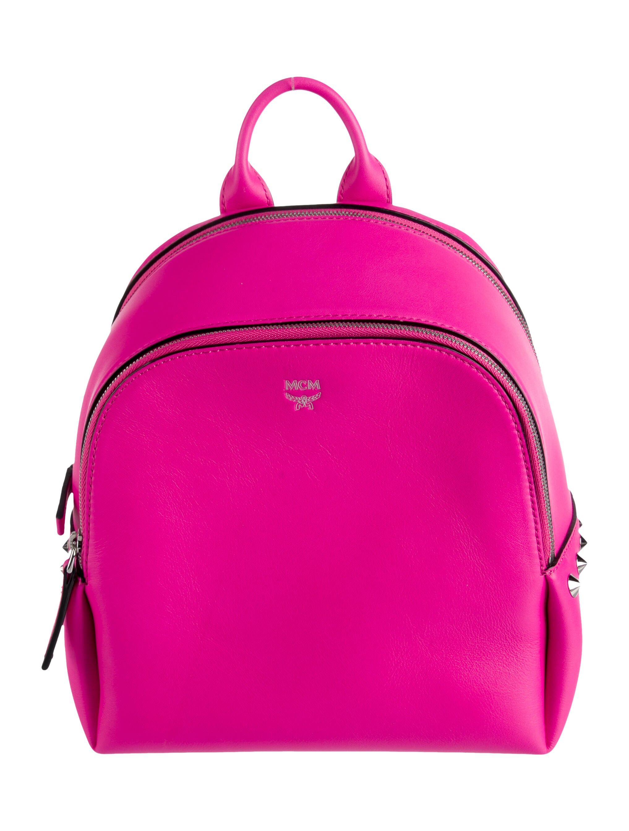 MCM Leather Bucket Bag - Pink Backpacks, Handbags - W3060164 | The RealReal