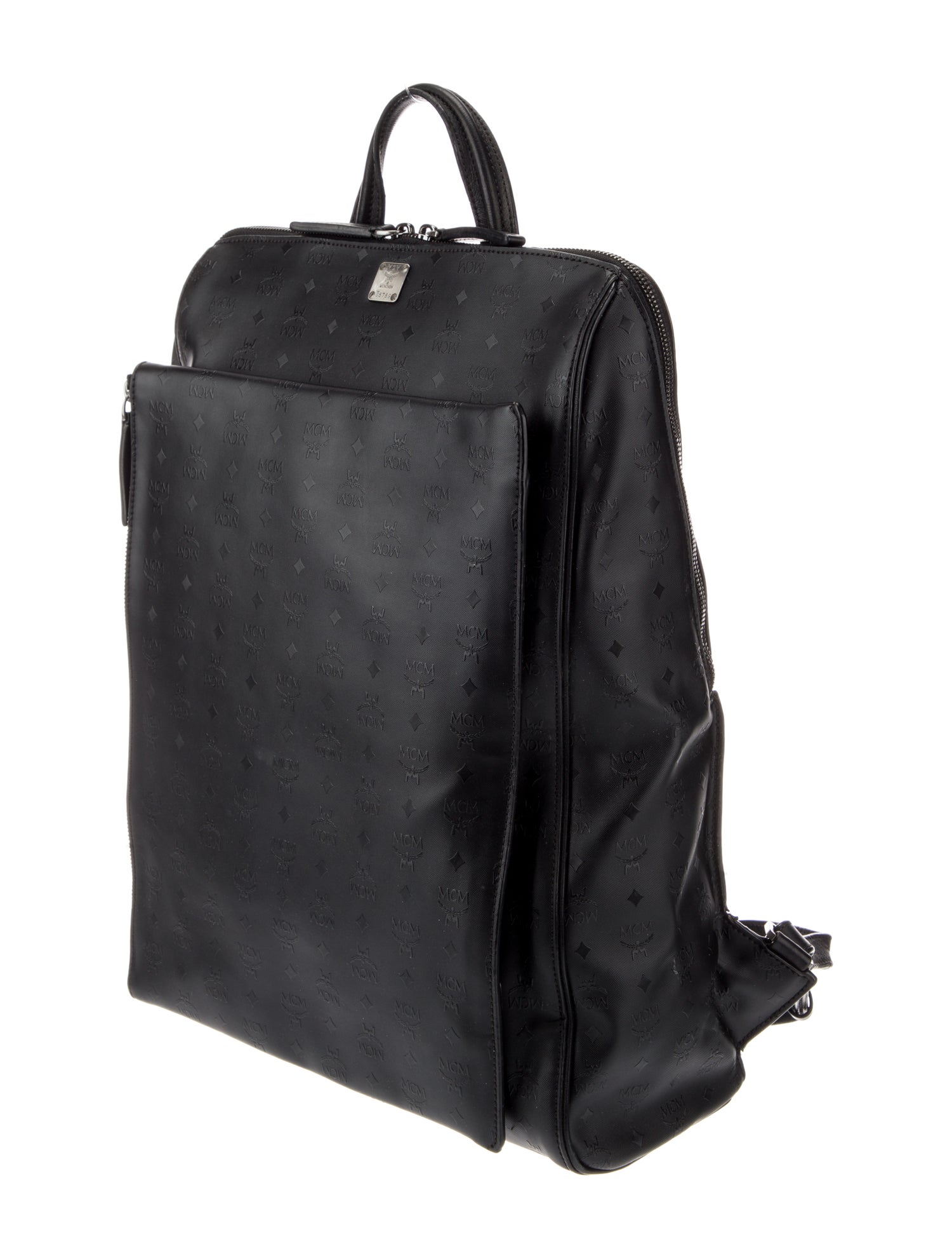 MCM PVC Backpack - Black Backpacks, Bags - W3060294 | The RealReal