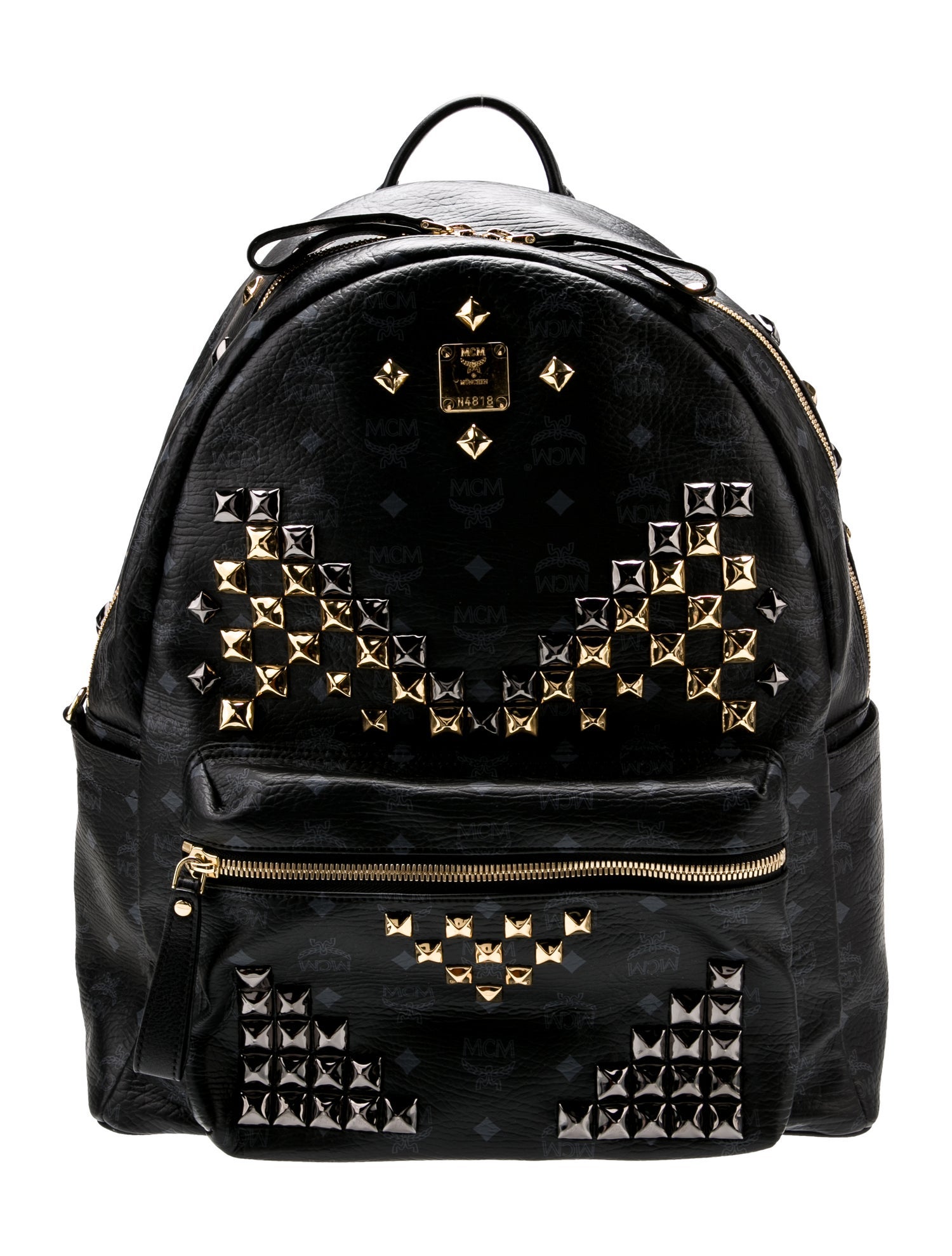 MCM Leather Backpack - Black Backpacks, Bags - W3060420 | The RealReal