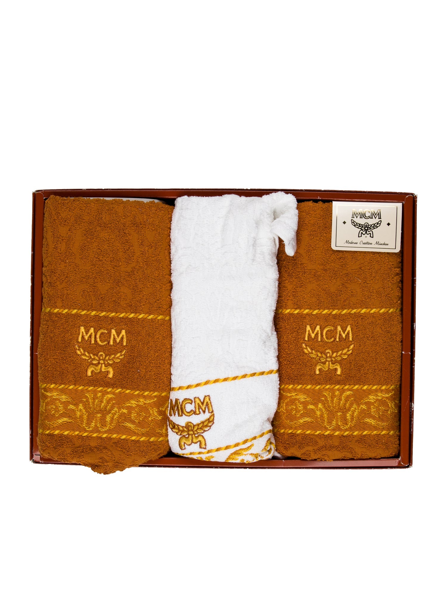 MCM 3-Piece Towel Set - Brown Bath, Bedding & Bath - W3060708 | The ...