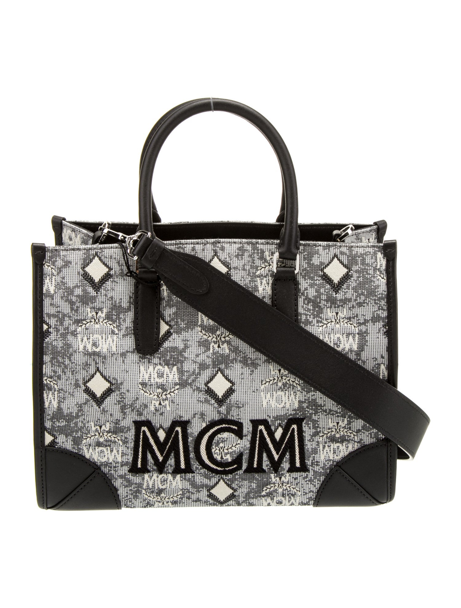 MCM Canvas Tote w/ Tags - Blue Totes, Handbags - W3060731 | The RealReal