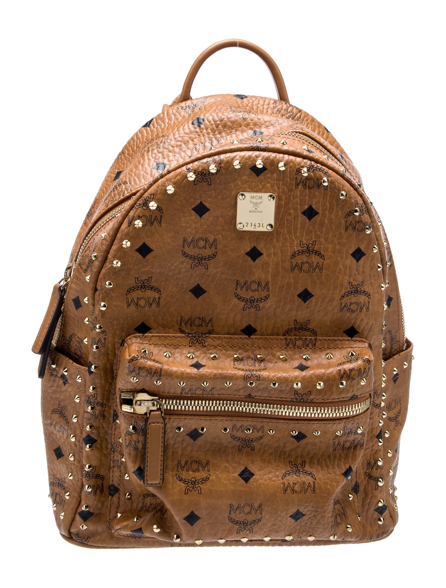 MCM Leather Backpack - Brown Backpacks, Handbags - W3062218 | The RealReal