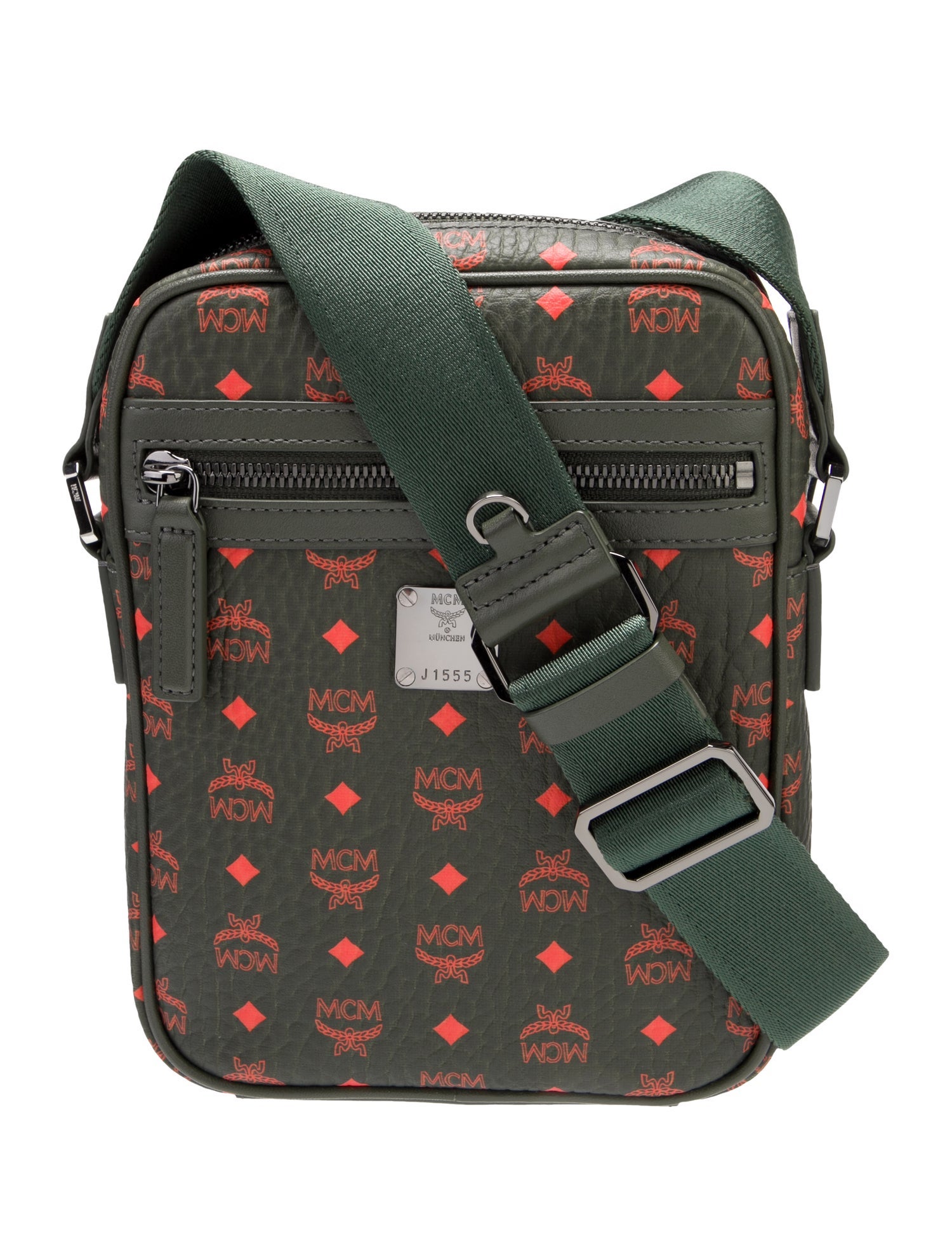 MCM Leather Messenger Bag - Green Other, Bags - W3062230 | The RealReal