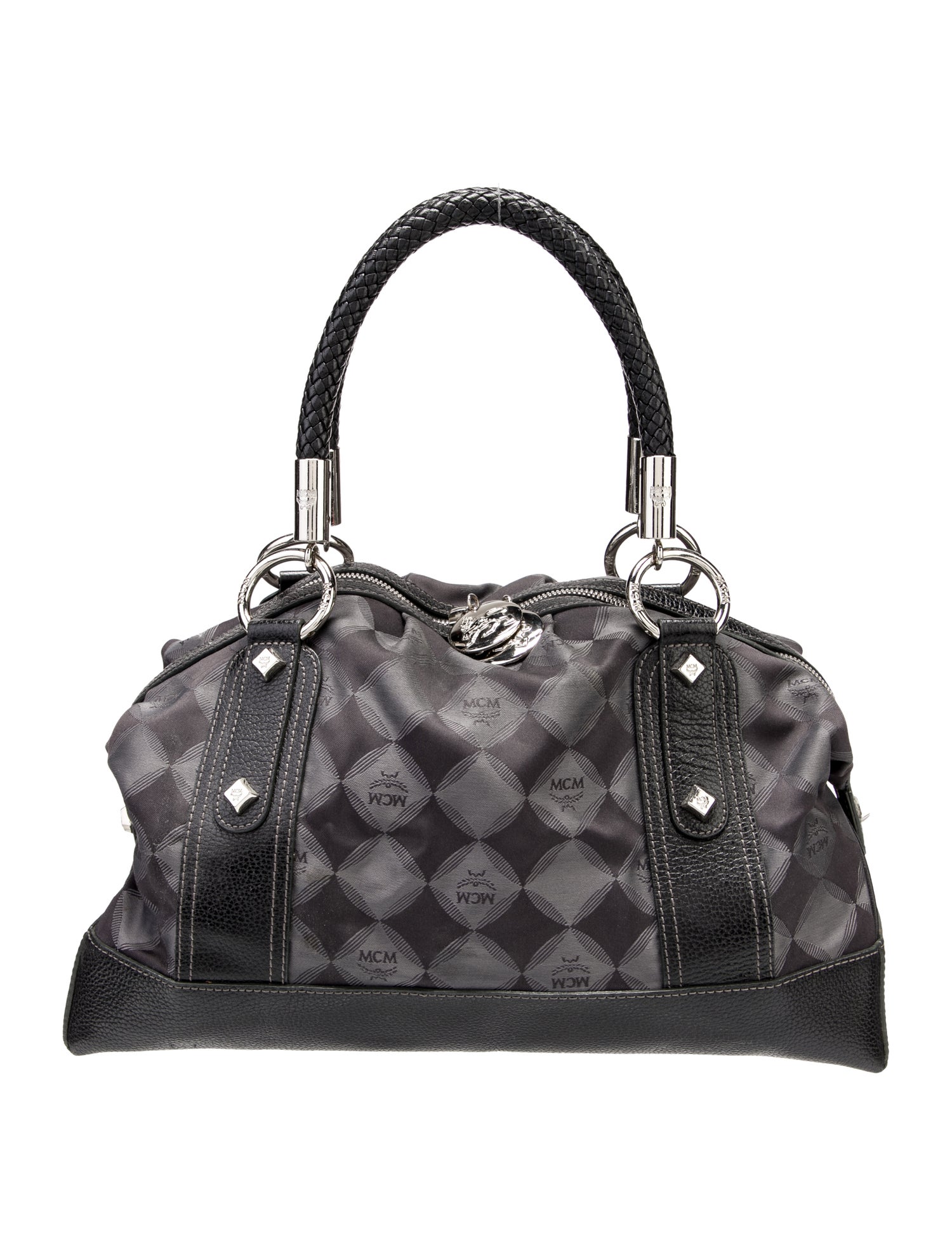 MCM Nylon Shoulder Bag - Grey Shoulder Bags, Handbags - W3062592 | The ...