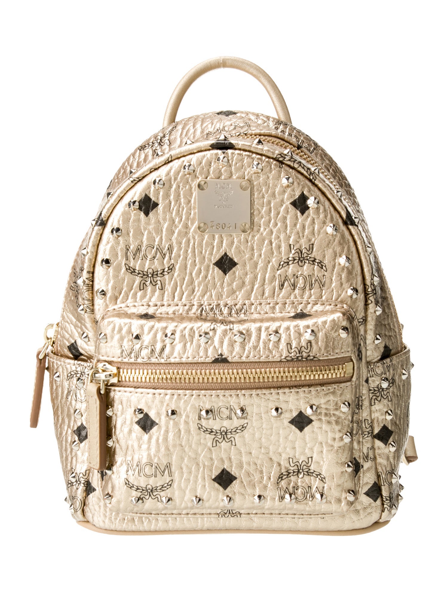 MCM Backpack - Gold Backpacks, Handbags - W3062711 | The RealReal