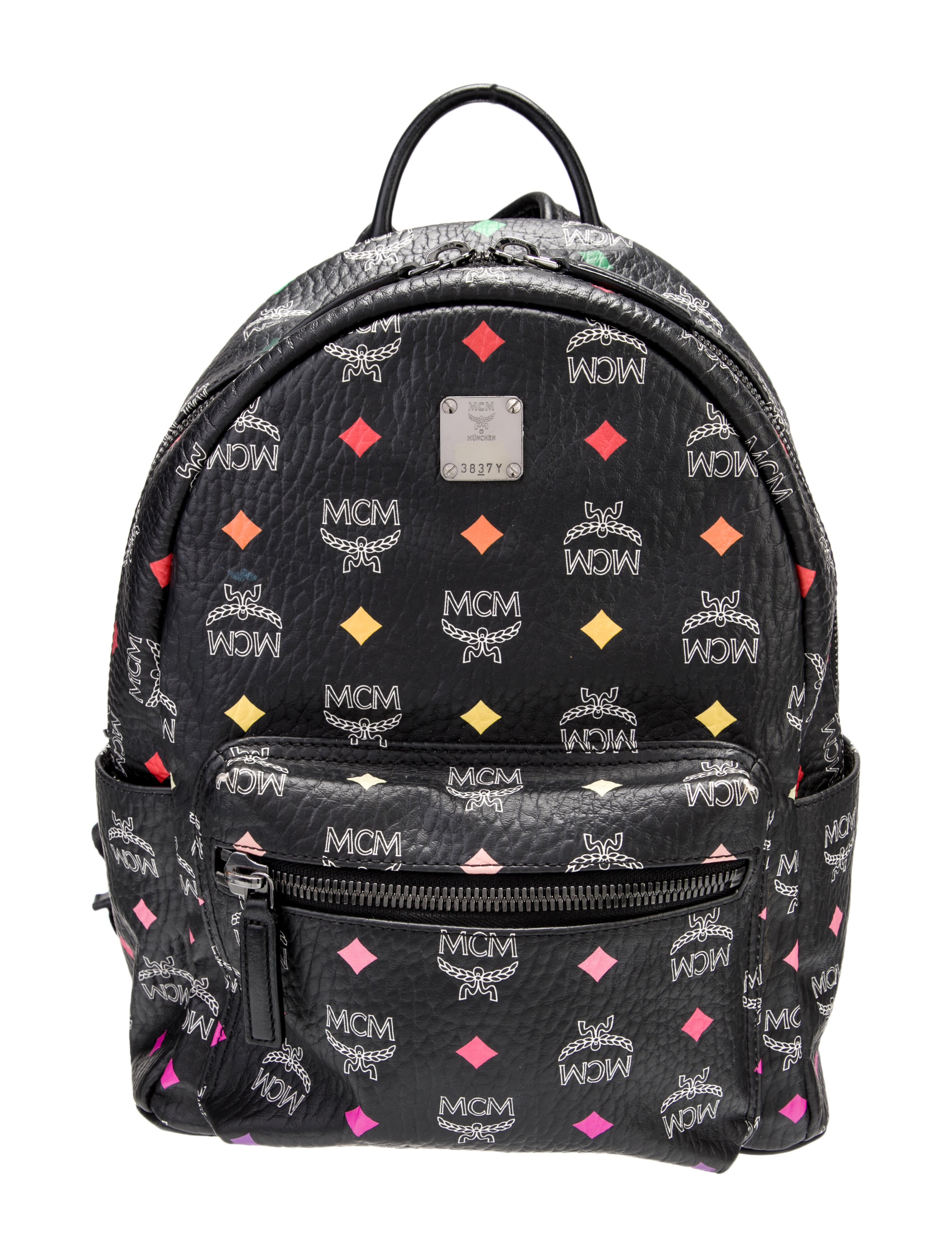 MCM Leather Backpack - Black Backpacks, Handbags - W3063097 | The RealReal