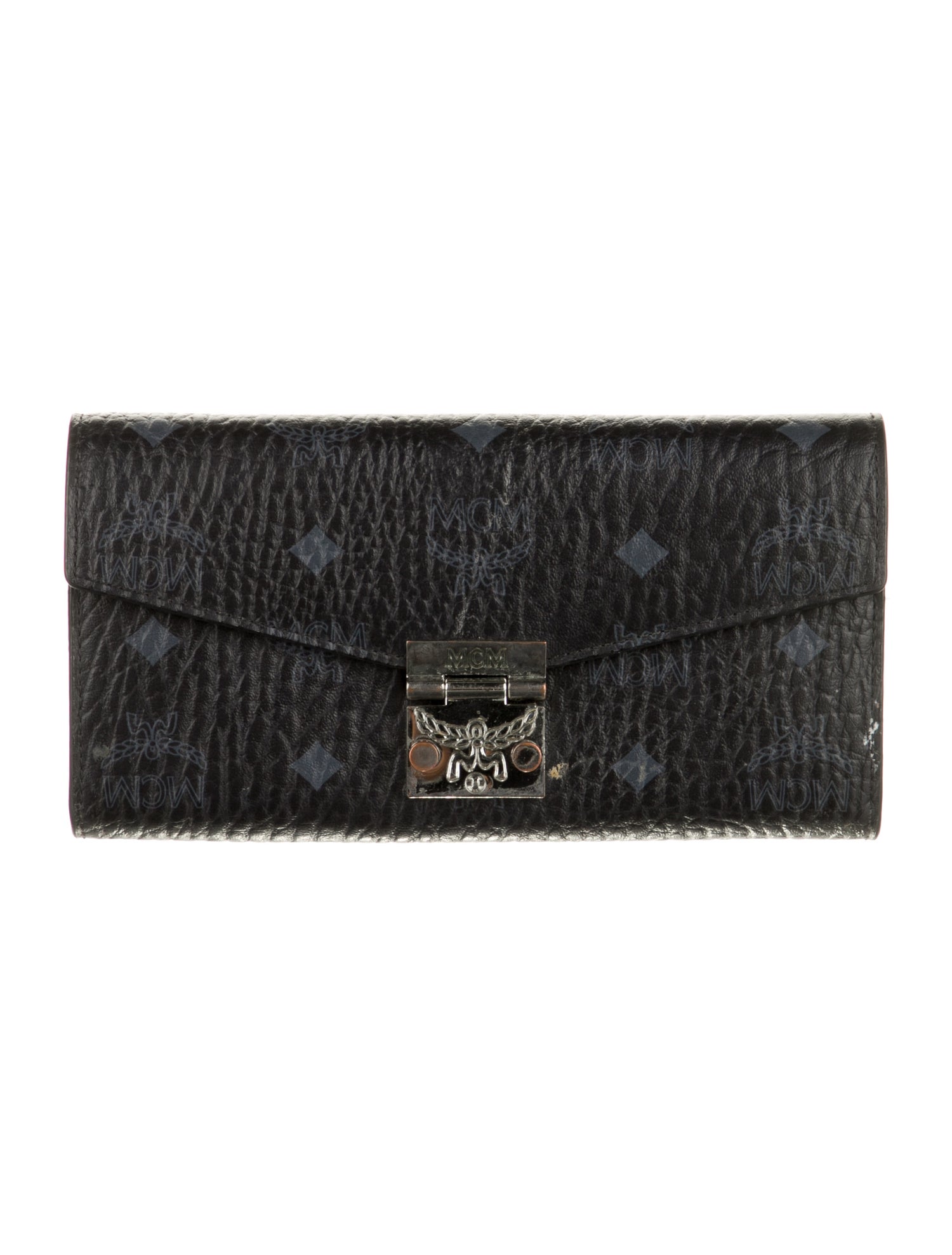 MCM Leather Printed Continental Wallet - Black Wallets, Accessories ...