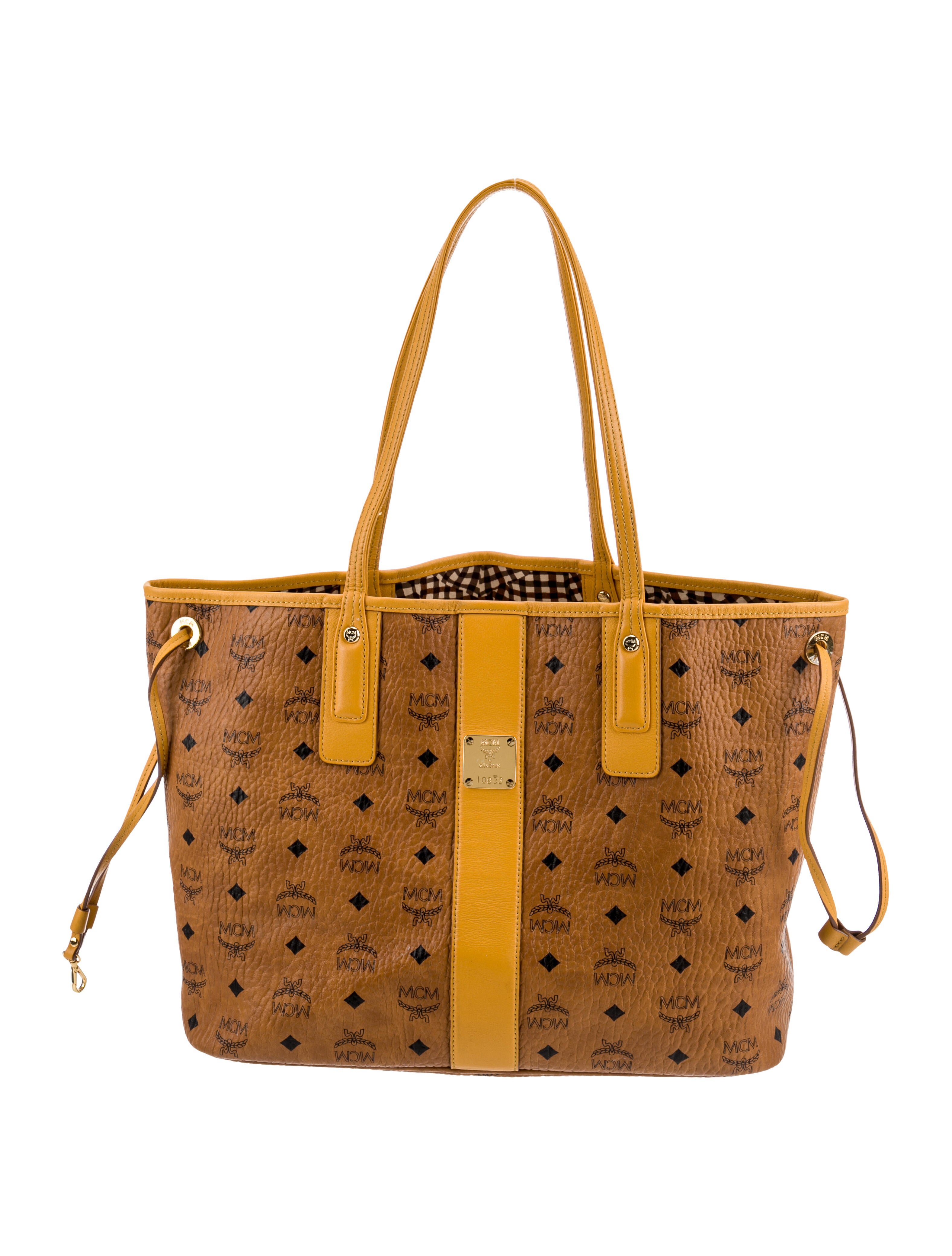 MCM Visetos Cognac Tote Bag - Brown Totes, Handbags - W3052958 | The ...