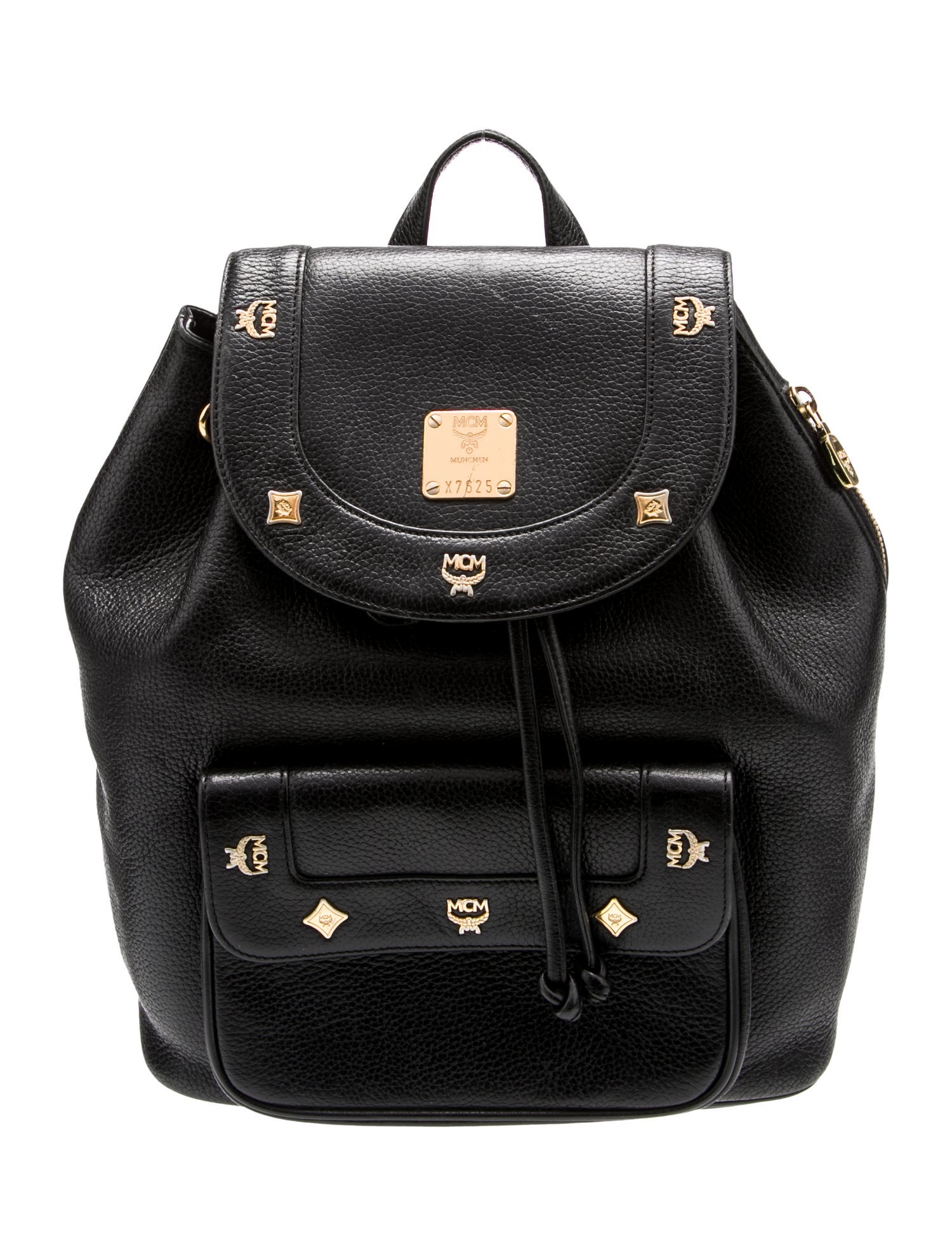 MCM Leather Backpack - Black Backpacks, Handbags - W3065609 | The RealReal
