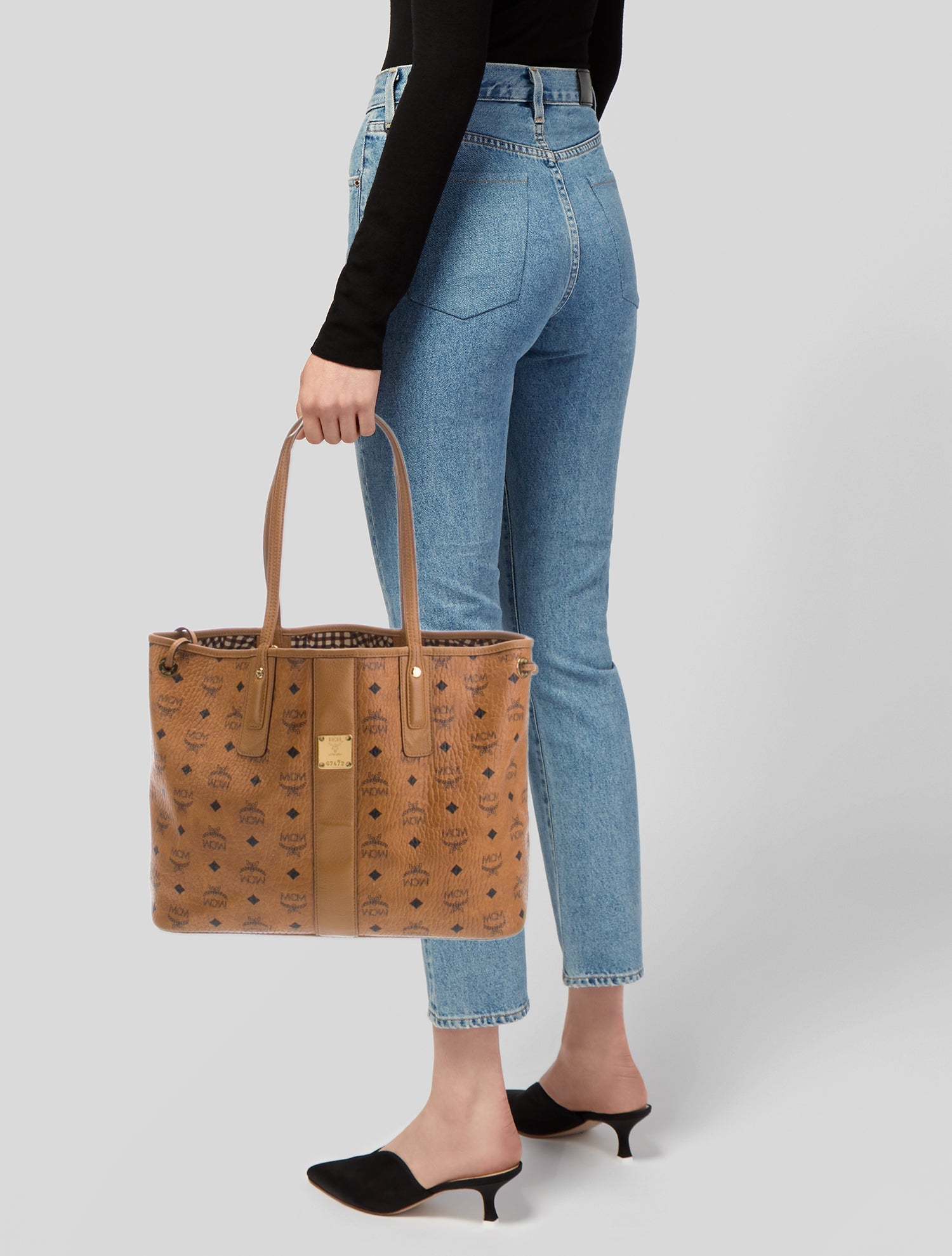 MCM Monogram Tote - Brown Totes, Handbags - W3066229 | The RealReal