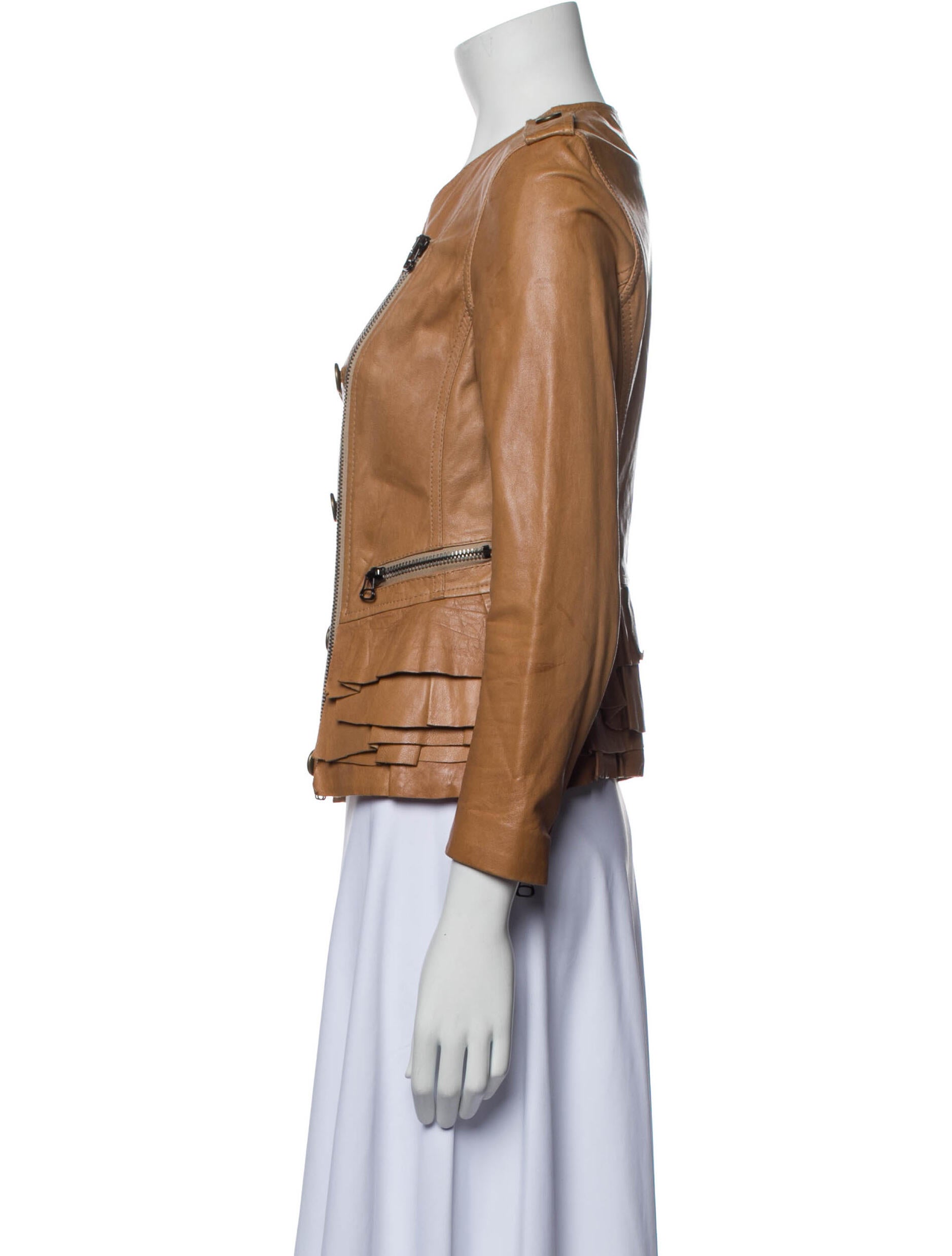 3.1 Phillip Lim Leather Utility Jacket - Brown Jackets, Clothing ...