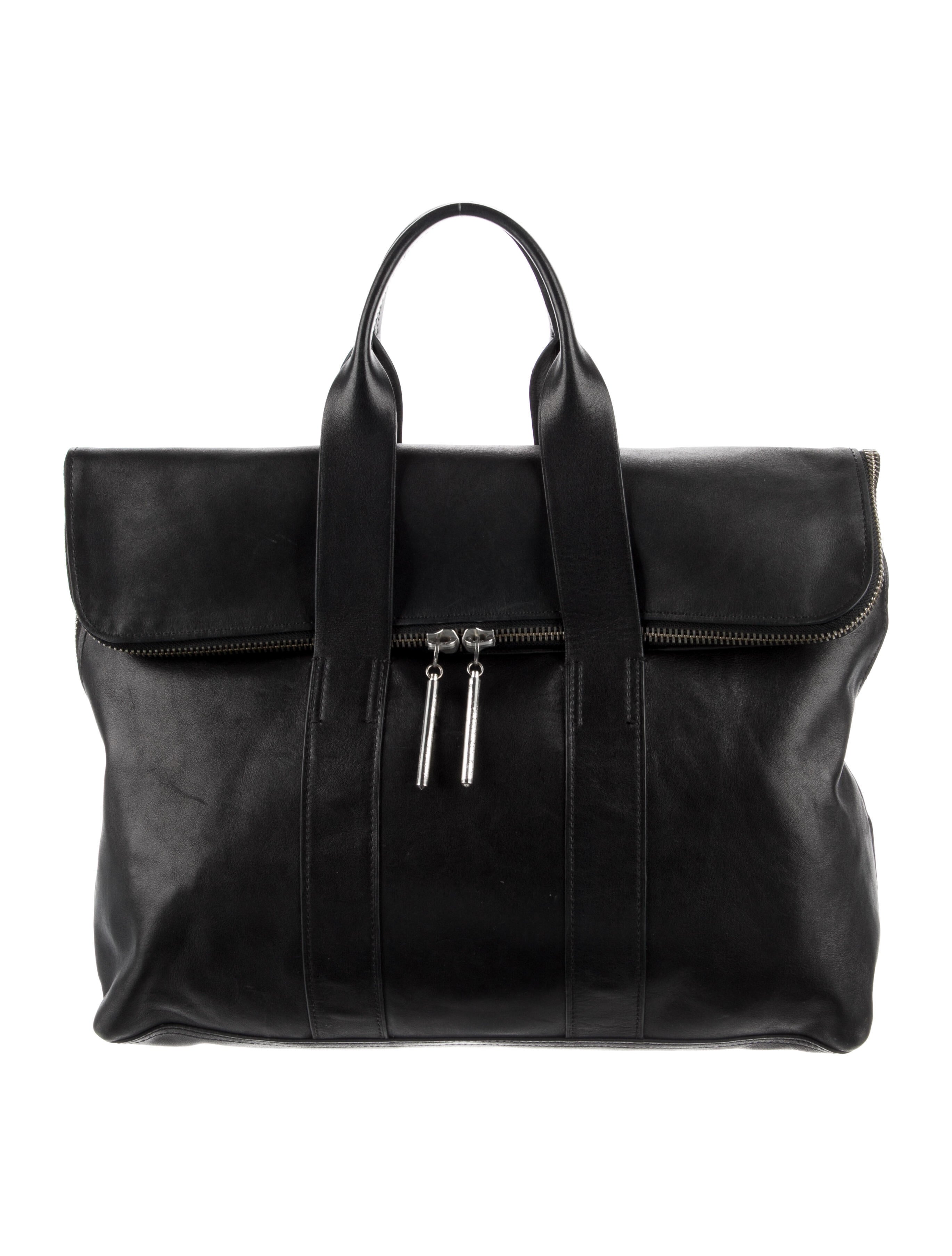 3.1 Phillip Lim Leather Tote Bag - Black Totes, Handbags - W31PH130675 ...