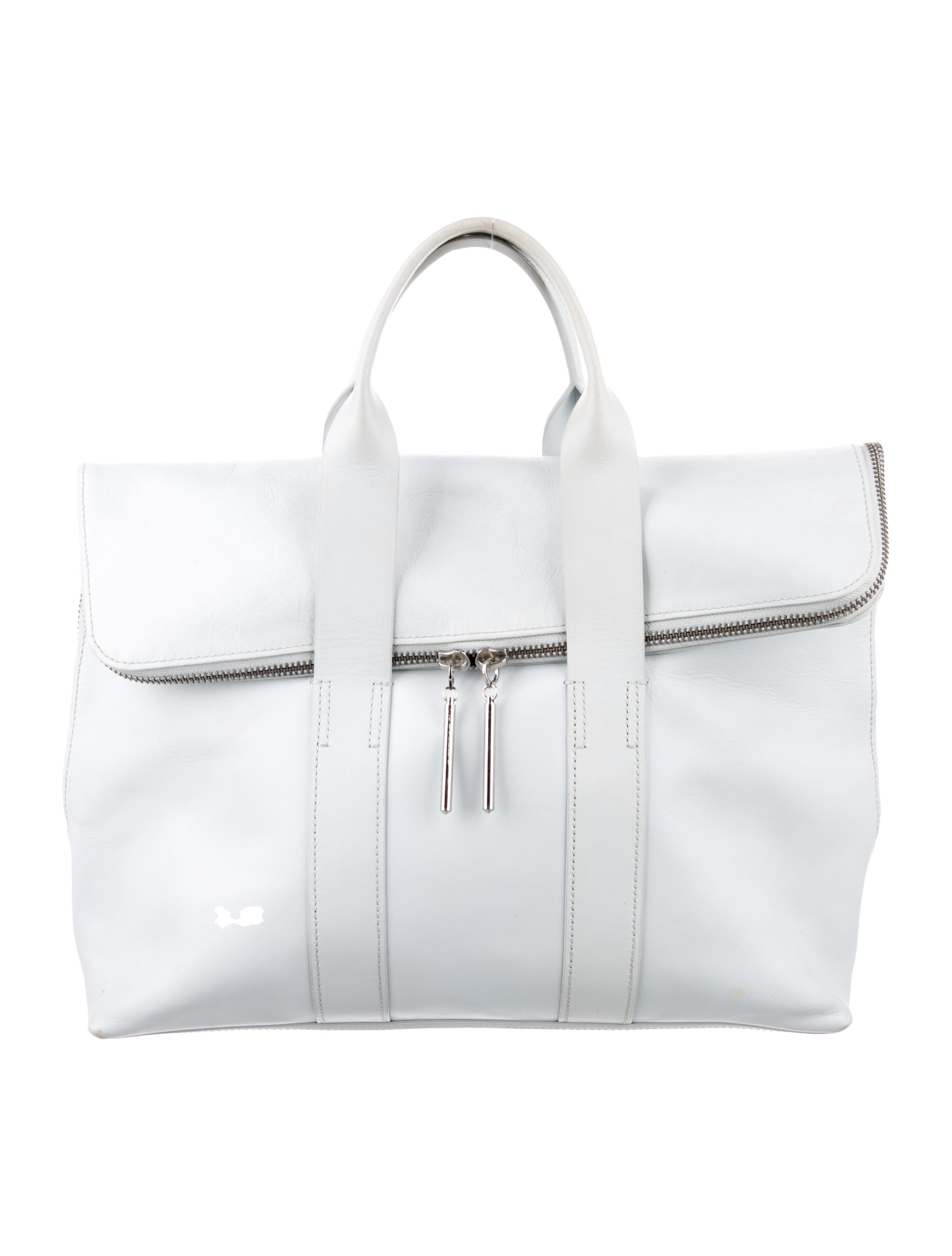 3.1 Phillip Lim Large Leather Handle Bag - Blue Handle Bags, Handbags ...