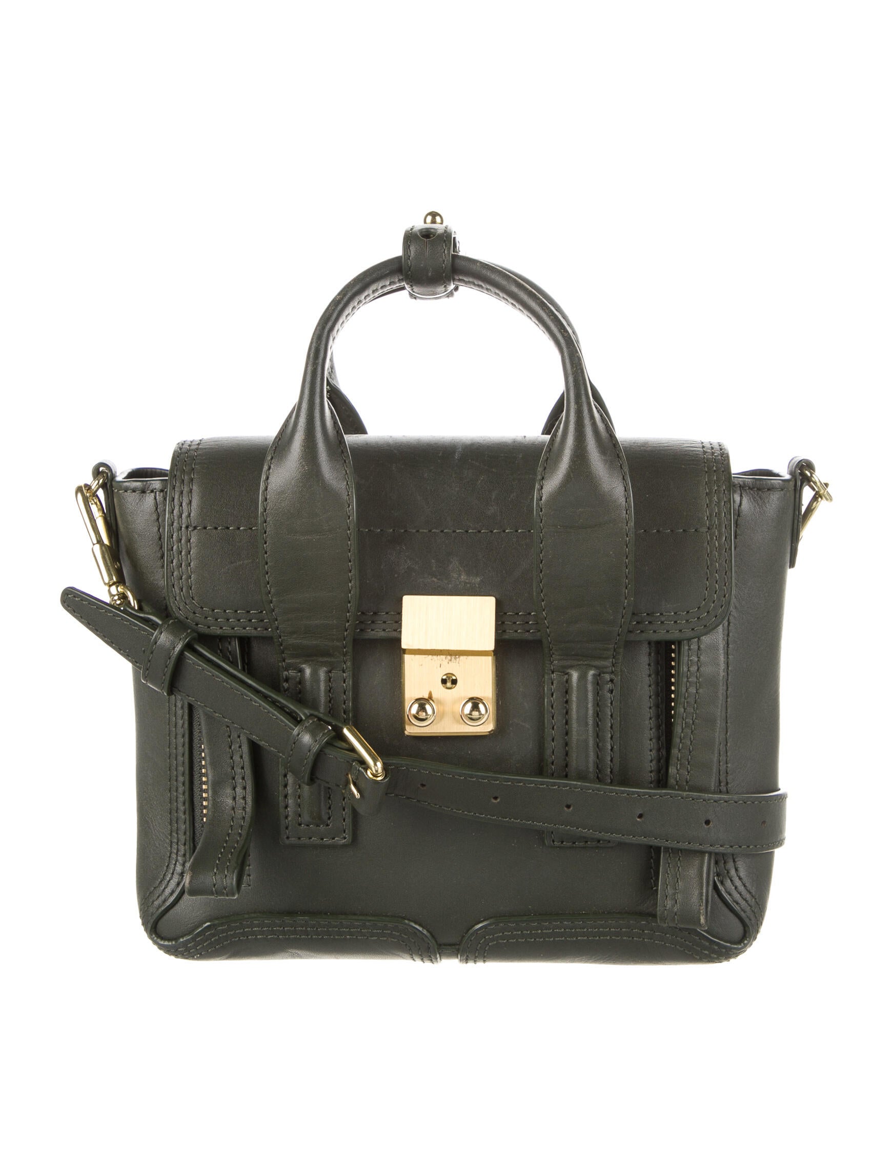 3.1 Phillip Lim Ames Patchwork Crossbody Bag - Green Shoulder Bags ...