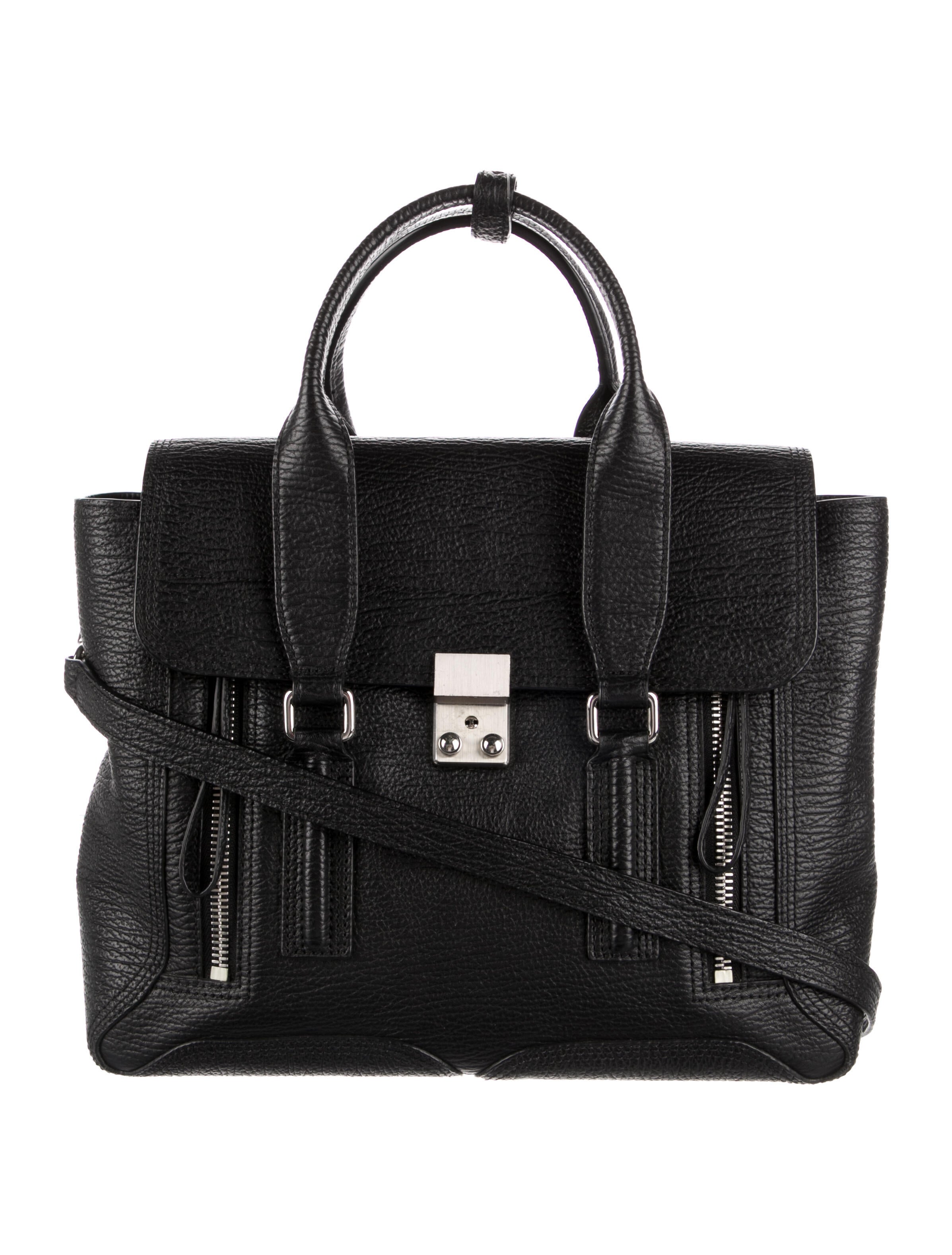 3.1 Phillip Lim Leather Tricolor Handle Bag - Red Handle Bags, Handbags ...