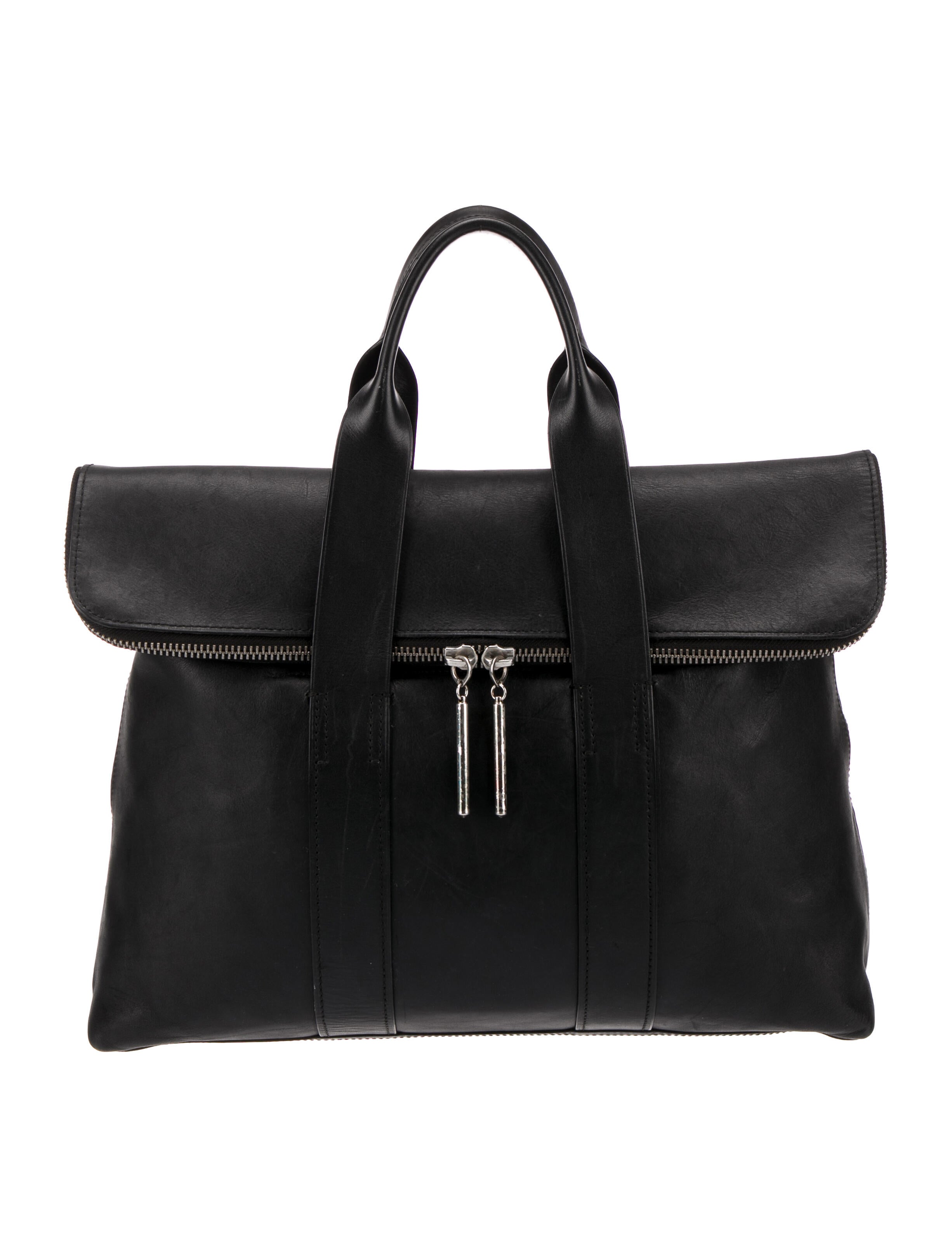 3.1 Phillip Lim Leather Tote Bag - Black Totes, Handbags - W31PH145701 ...