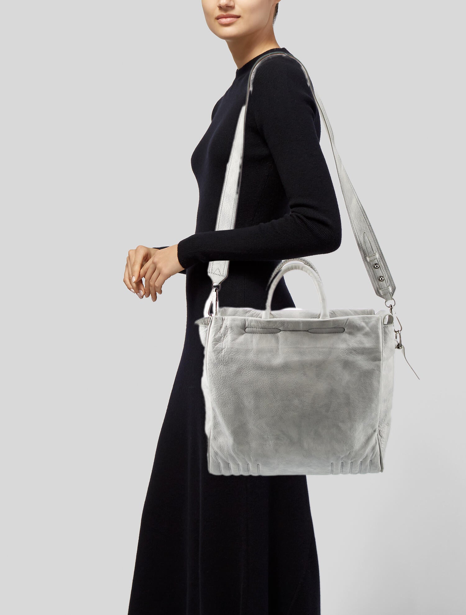 3.1 Phillip Lim Textured Leather Tote - White Totes, Handbags ...
