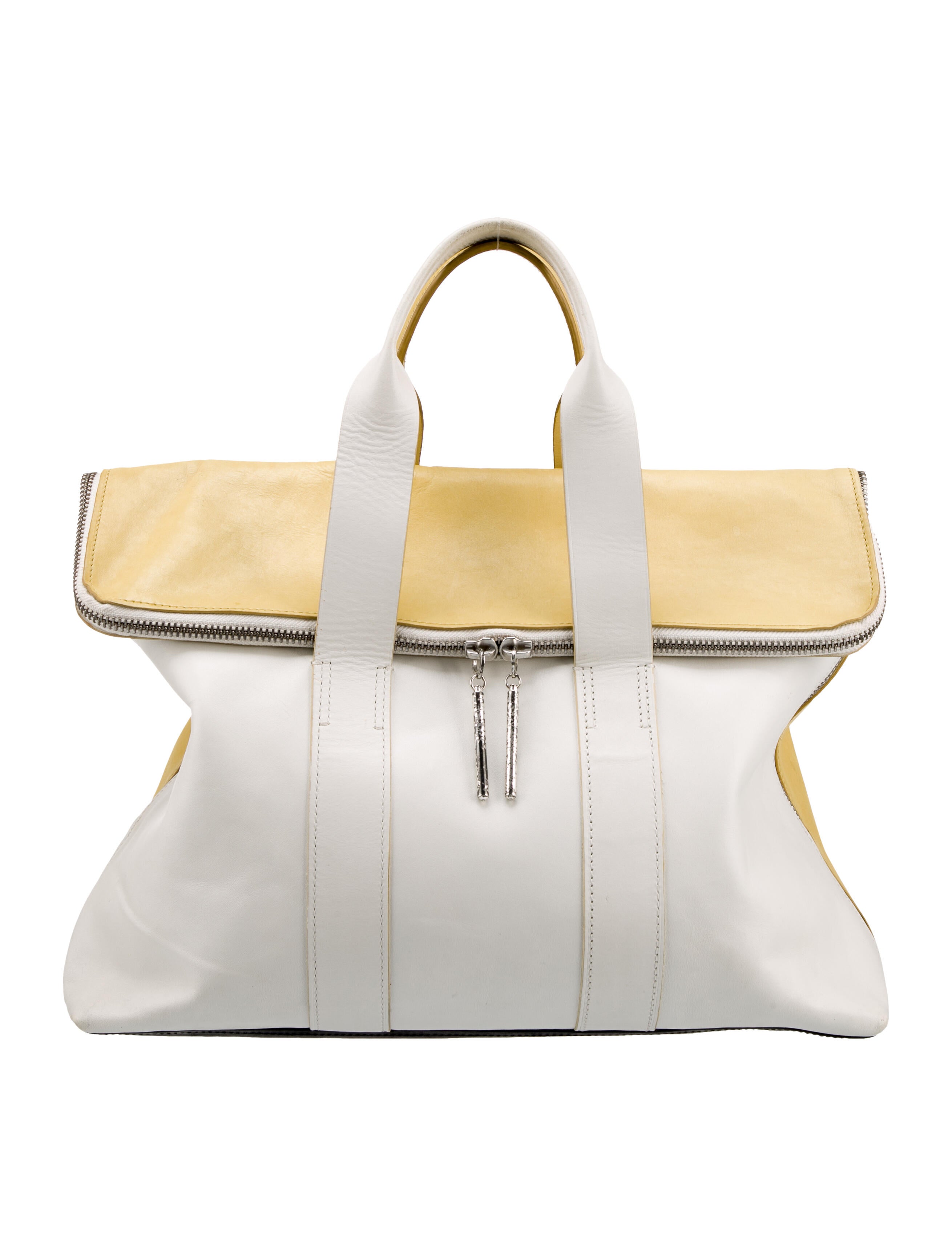 3.1 Phillip Lim Leather Tote Bag - Yellow Totes, Handbags - W31PH148846 ...