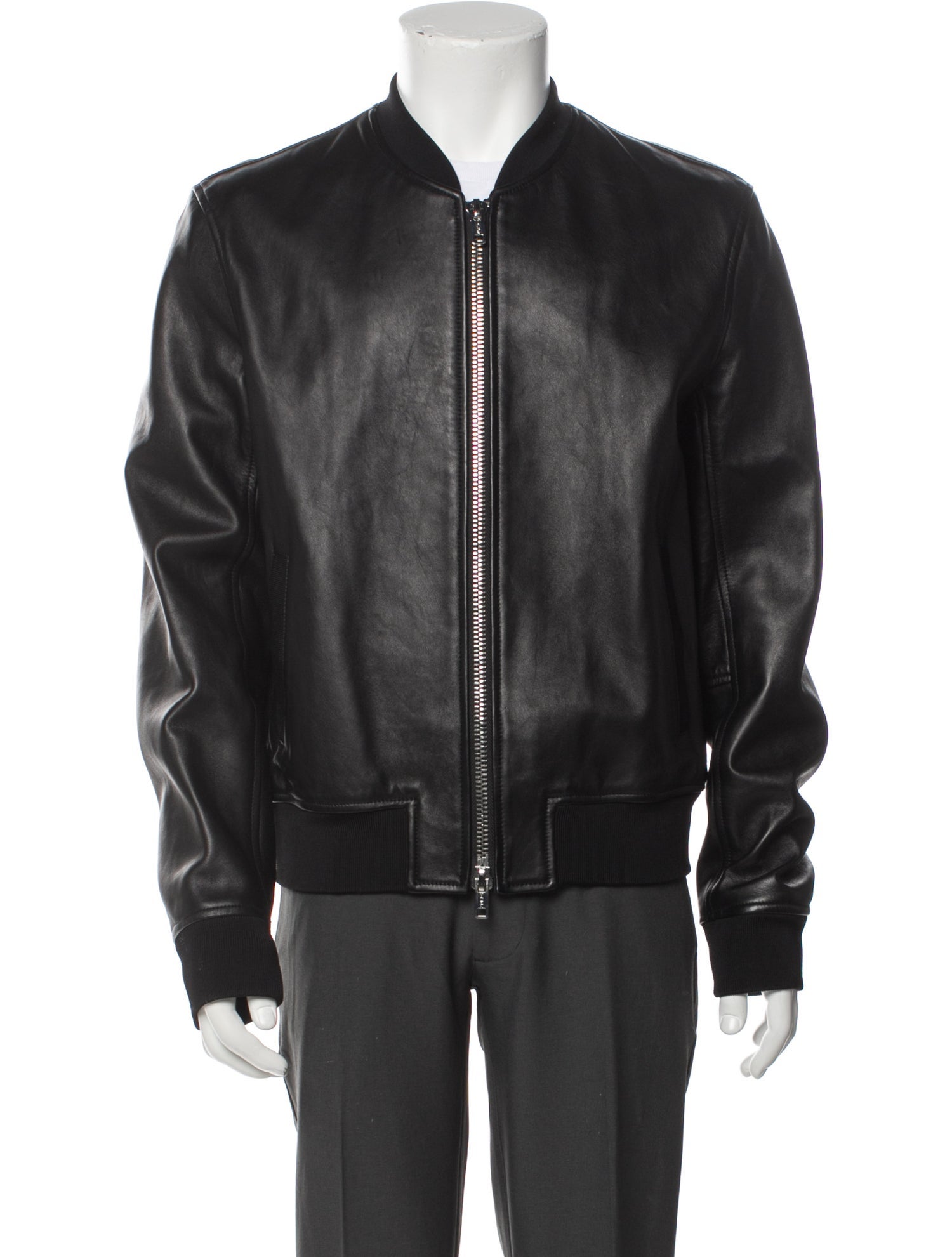 3.1 Phillip Lim Lamb Leather Bomber Jacket w/ Tags - Black Outerwear ...